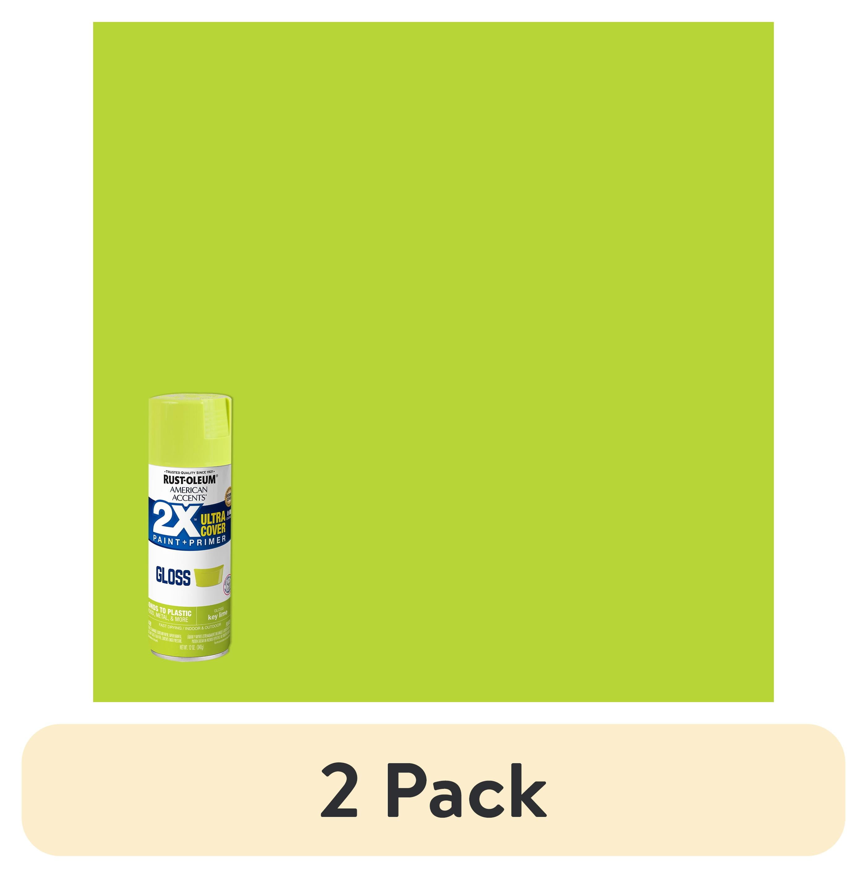(2 pack) Key Lime, Rust-Oleum American Accents 2X Ultra Cover Gloss ...