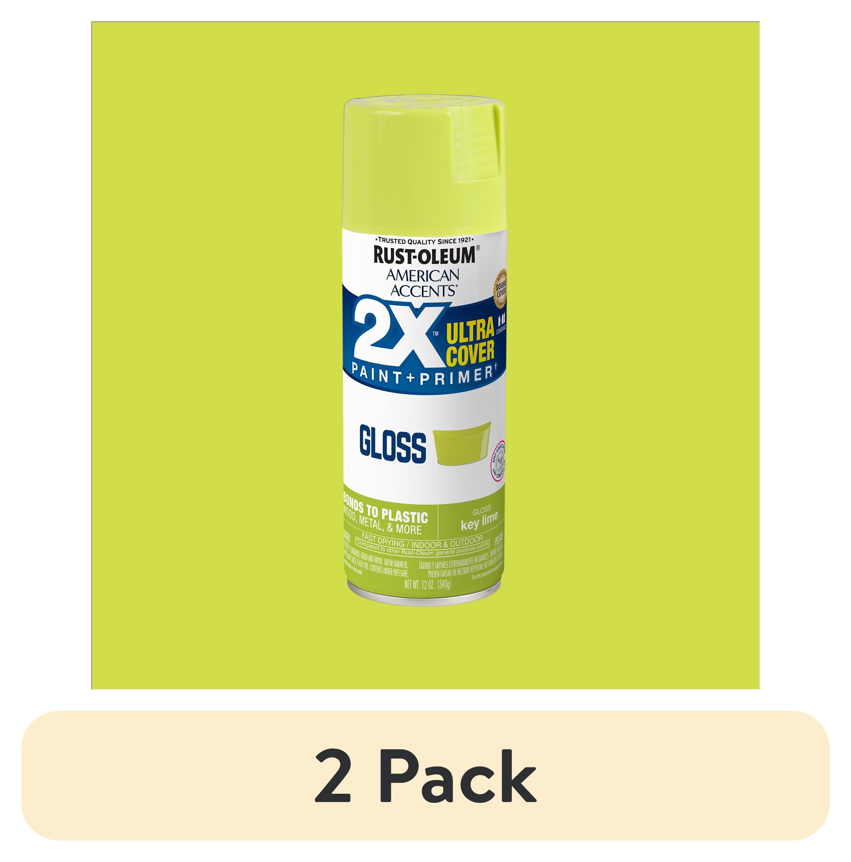 (2 pack) Key Lime, Rust-Oleum American Accents 2X Ultra Cover Gloss ...