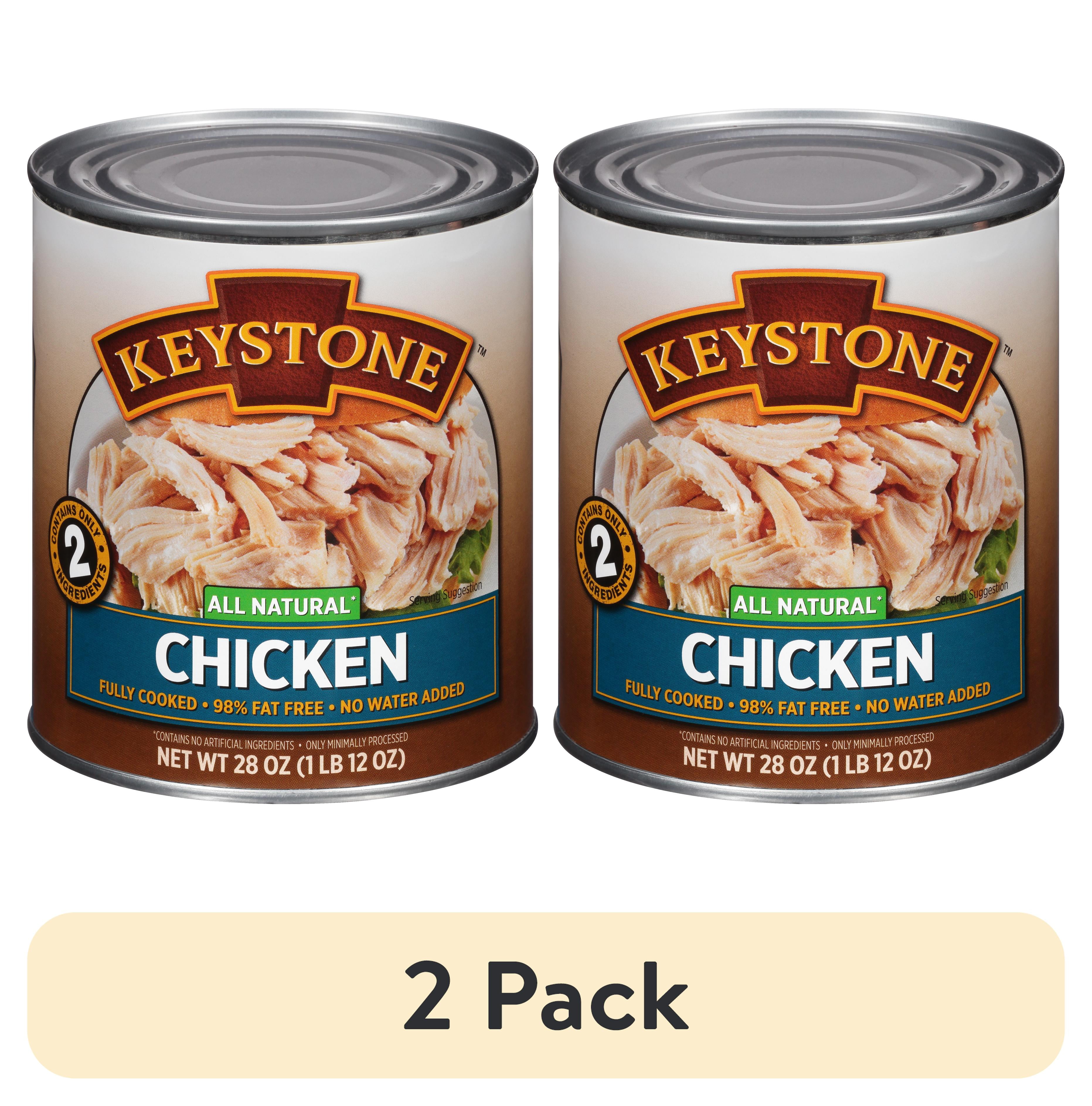 (2 pack) Keystone All Natural Chicken, 28 oz Can - Walmart.com