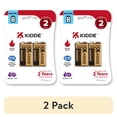 (2 pack) Kidde Smoke Detector Replacement Batteries, 9 Volt, 2 Count ...