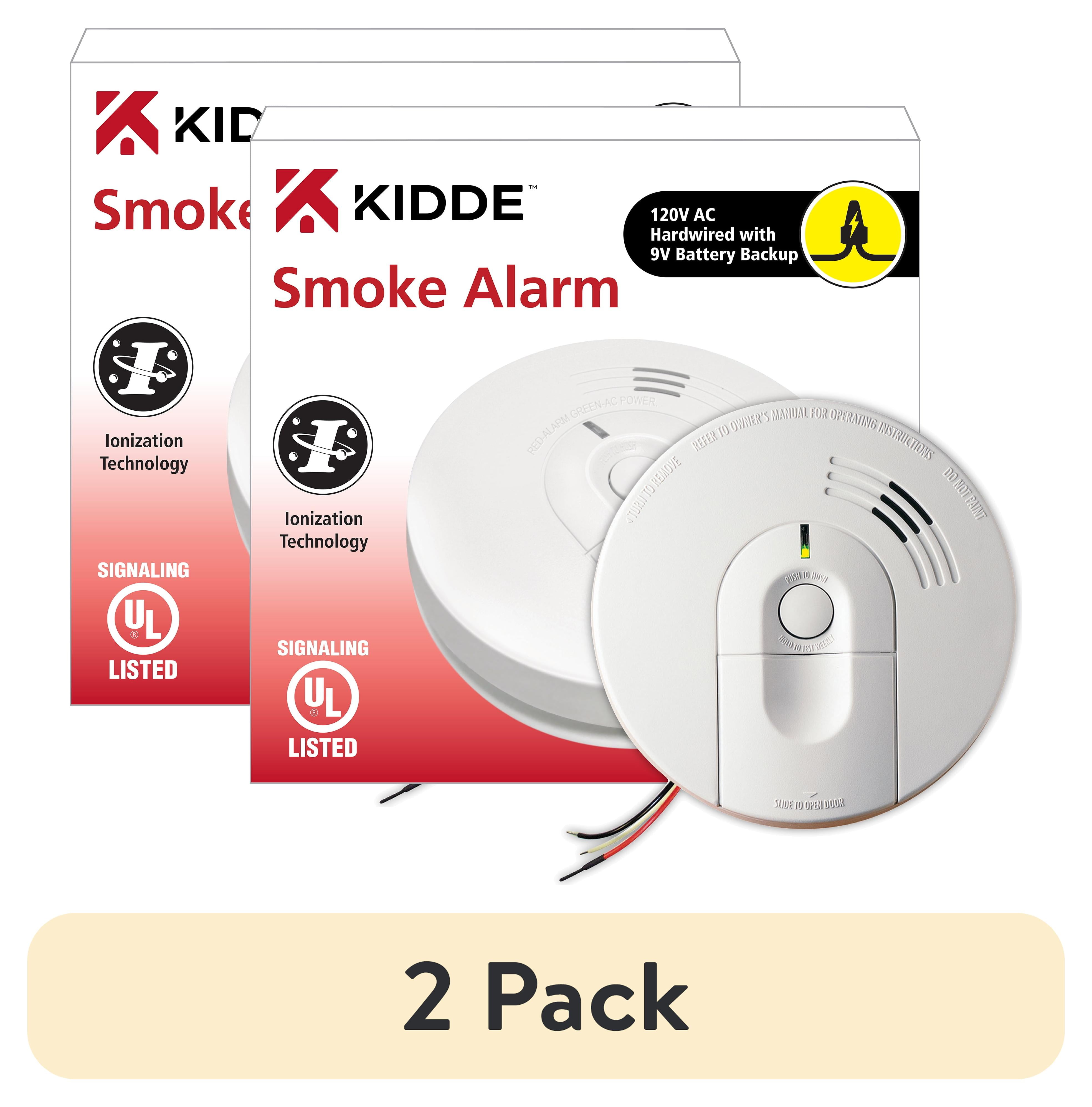(2 pack) Kidde I4618 Hardwire Smoke Alarm I4618 - Walmart.com