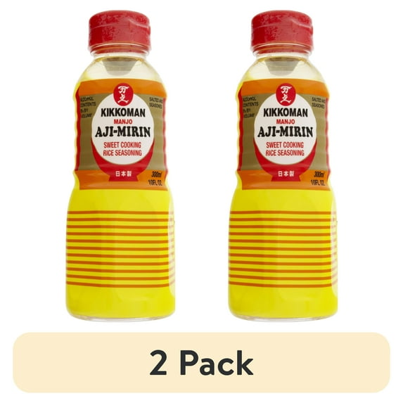 (2 pack) Kikkoman Mirin Sweet Cooking Rice Seasoning 10 fl oz Bottle ...