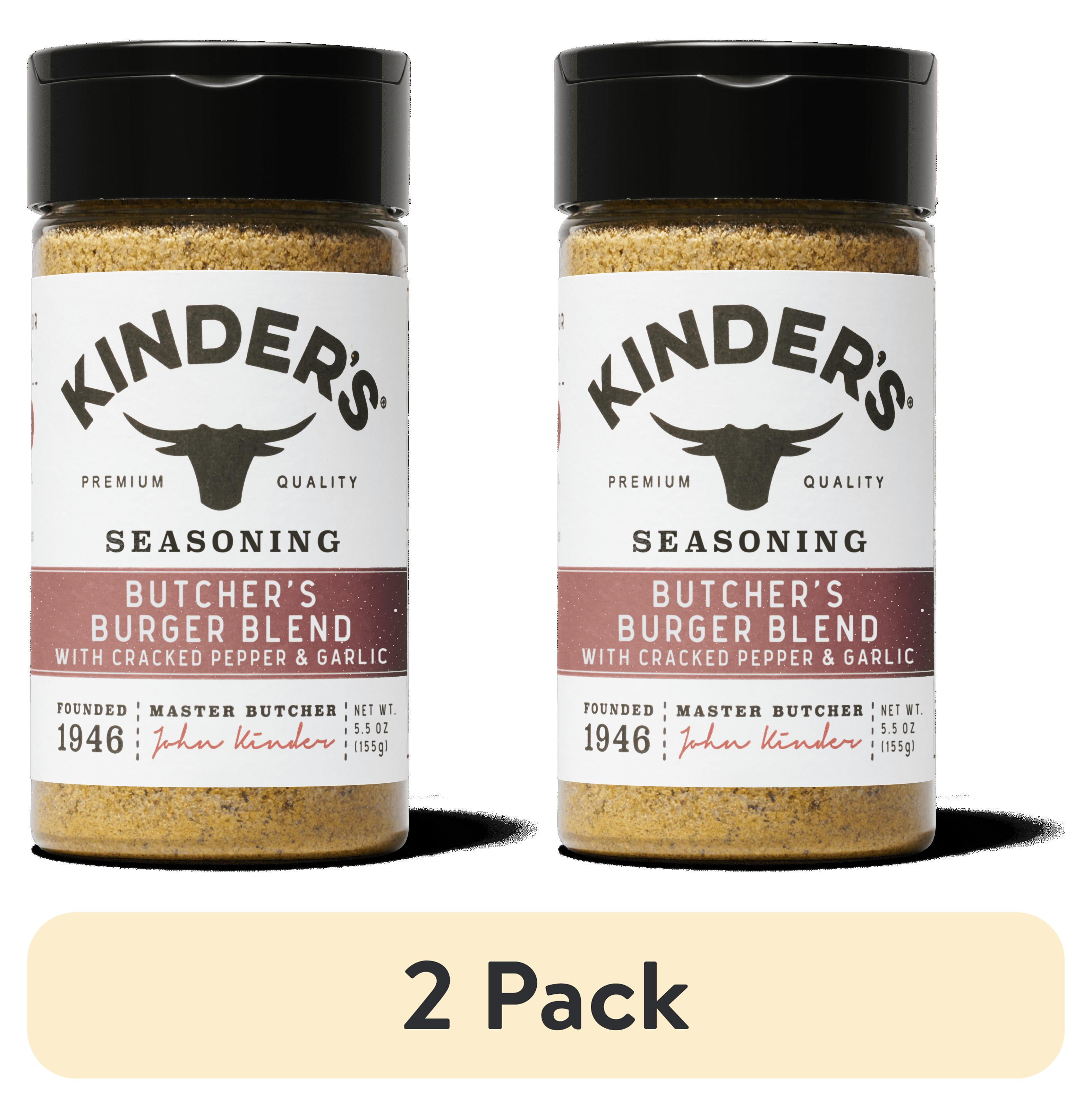 (2 pack) Kinder's Butcher's Burger Blend Seasoning, 5.5 oz - Walmart.com