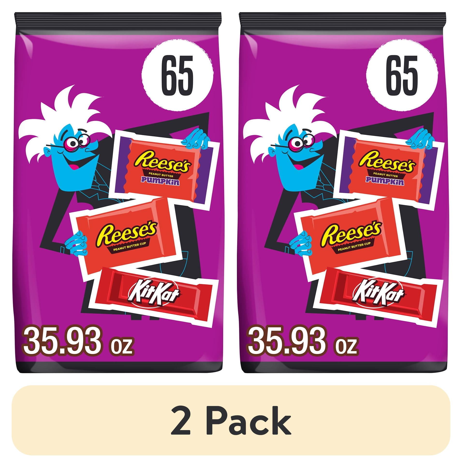 (2 pack) Kit Kat And Reese's Assorted Milk Chocolate Snack Size ...