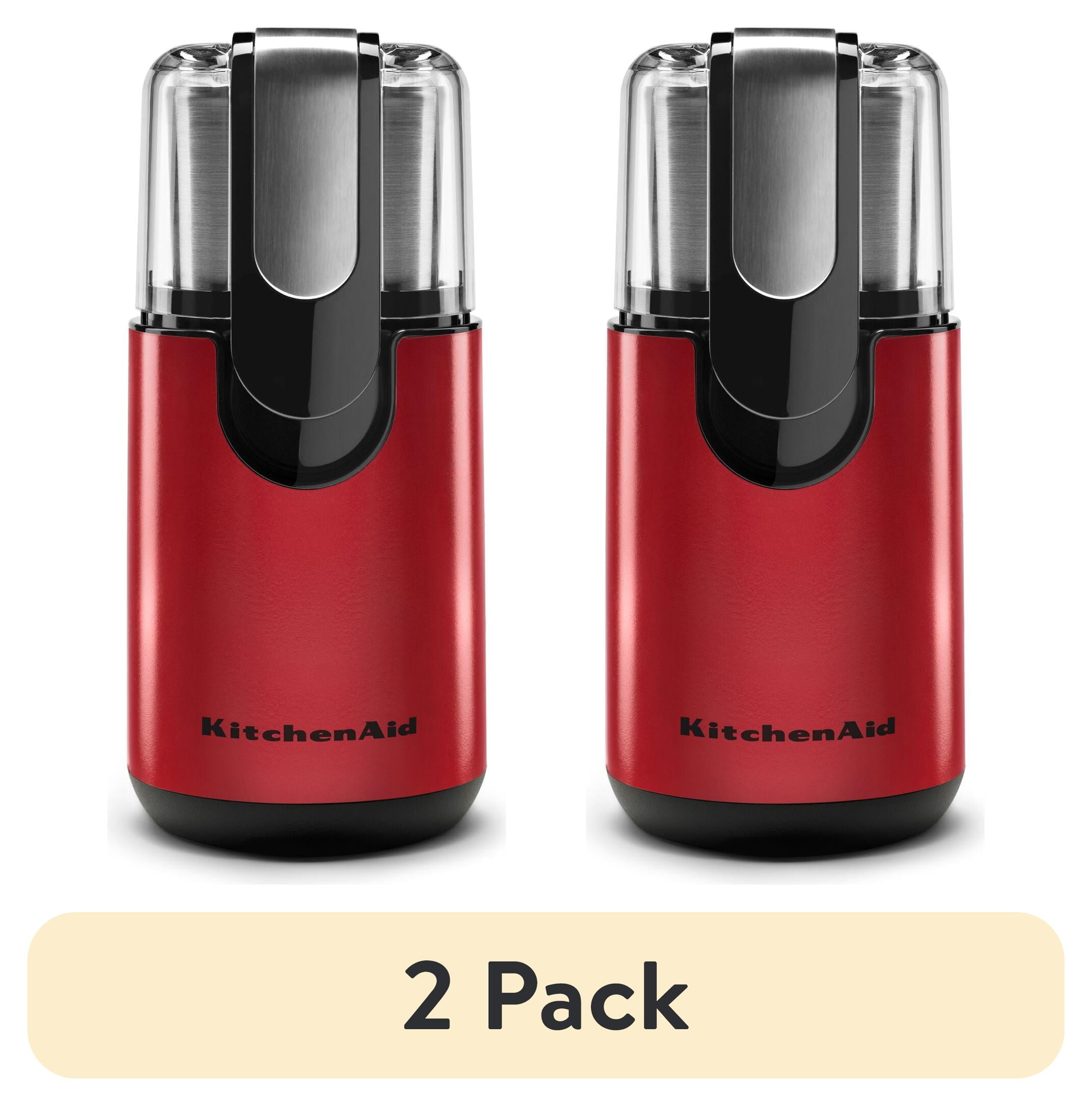 (2 pack) KitchenAid Blade Coffee Grinder, Empire Red, BCG111 - Walmart.com