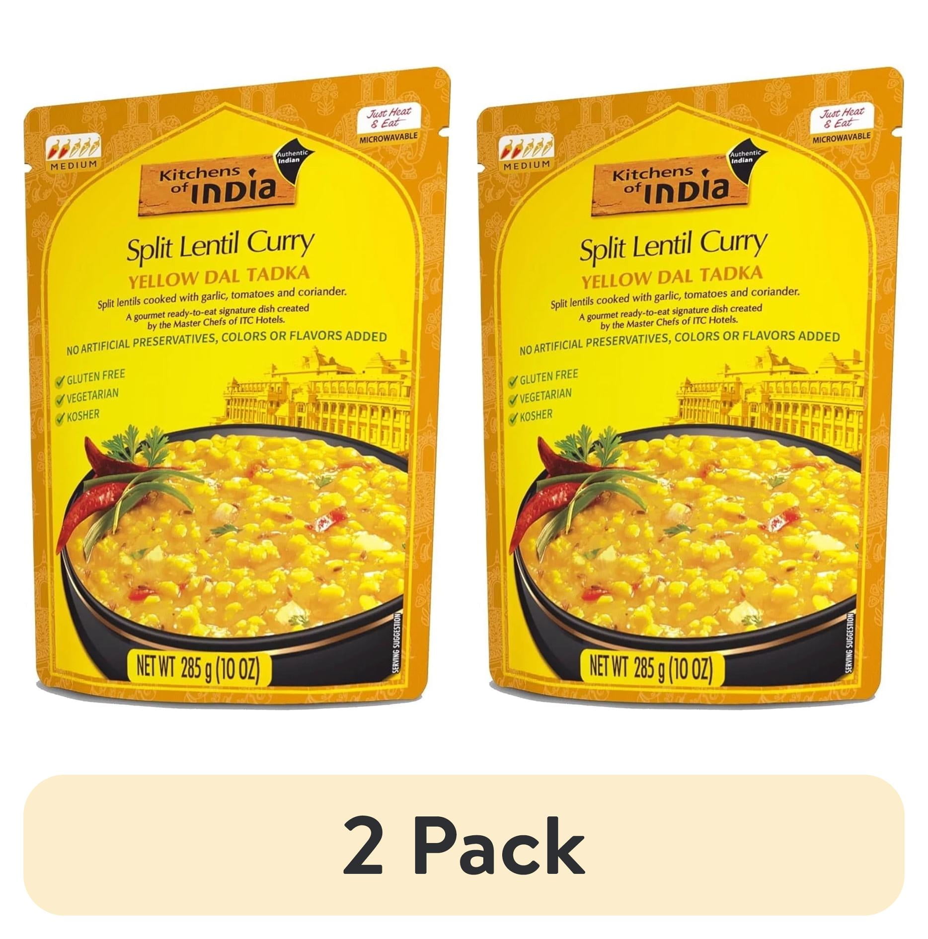 (2 pack) Kitchens of India Ready to Eat Fresh Split Lentil Curry ...