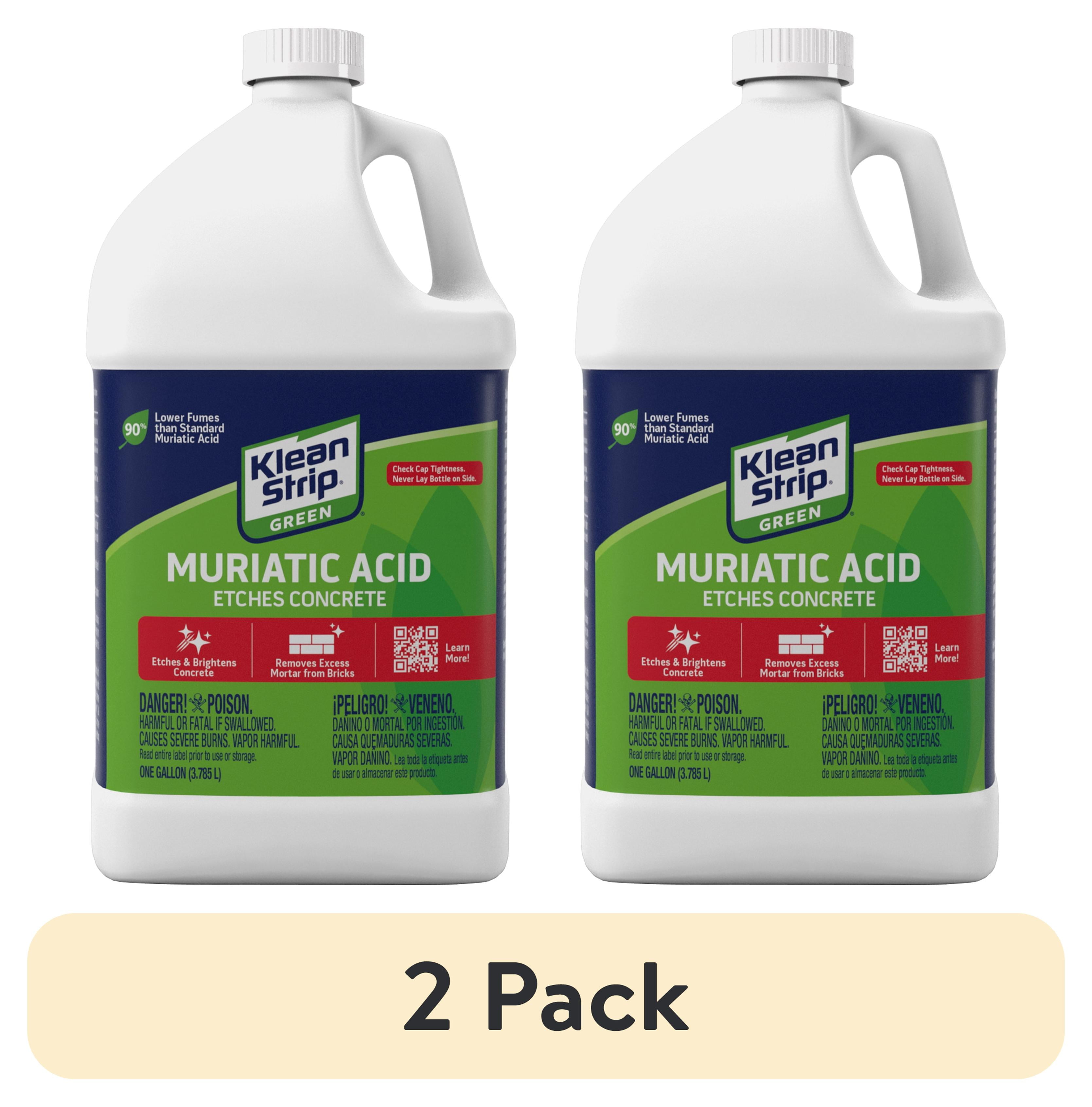 (2 pack) Klean-Strip Green™ Muriatic Acid, 1 Gallon - Walmart.com
