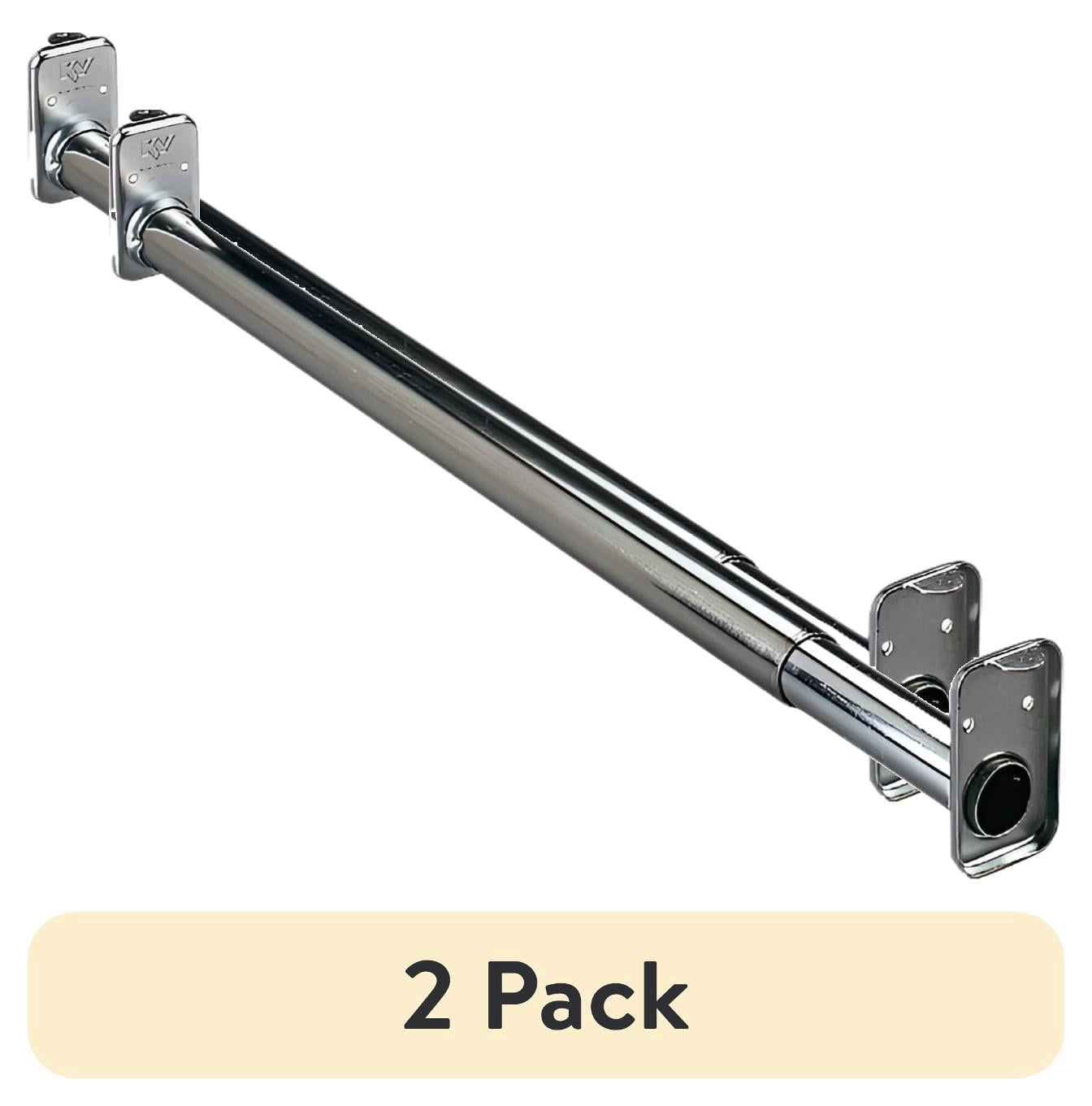(2 pack) Knape & Vogt KV2ZC18 18-30 in. Adjustable Extension Closet Rod ...