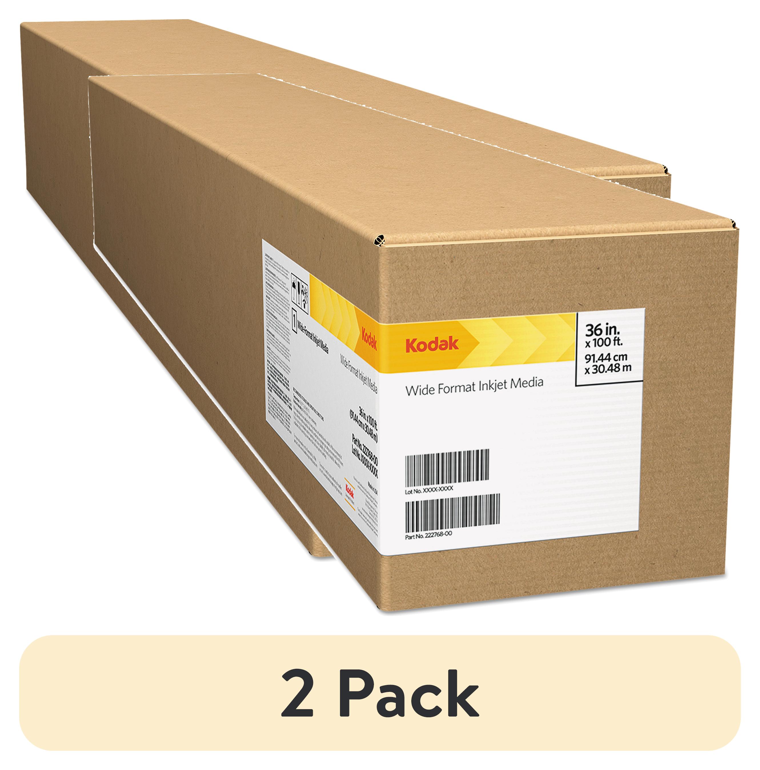 (2 pack) Kodak Professional Inkjet Photo Paper Roll, Matte, 10.9 mil ...