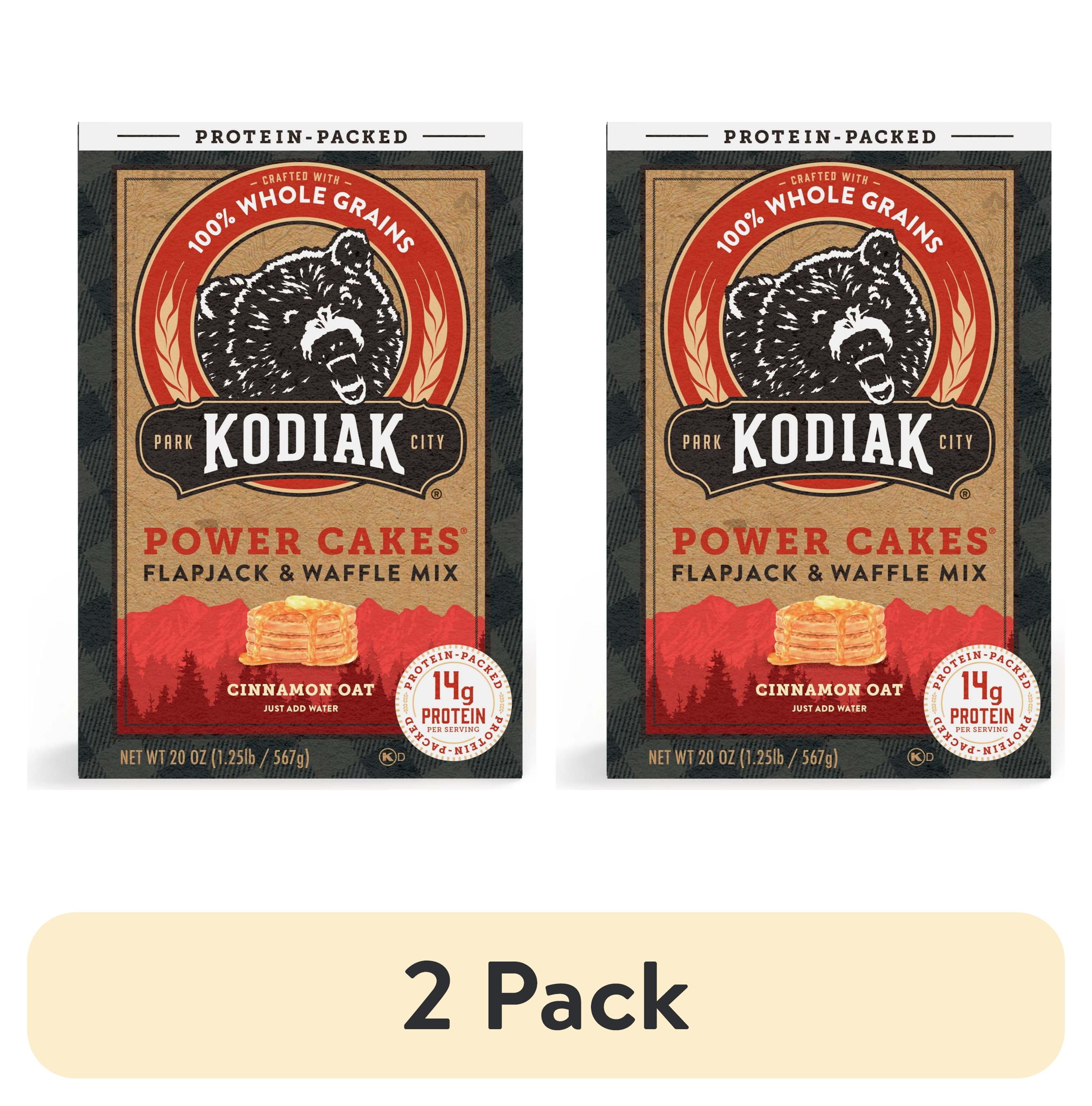 (2 pack) Kodiak Protein-Packed Power Cakes Cinnamon Oat Pancake and ...