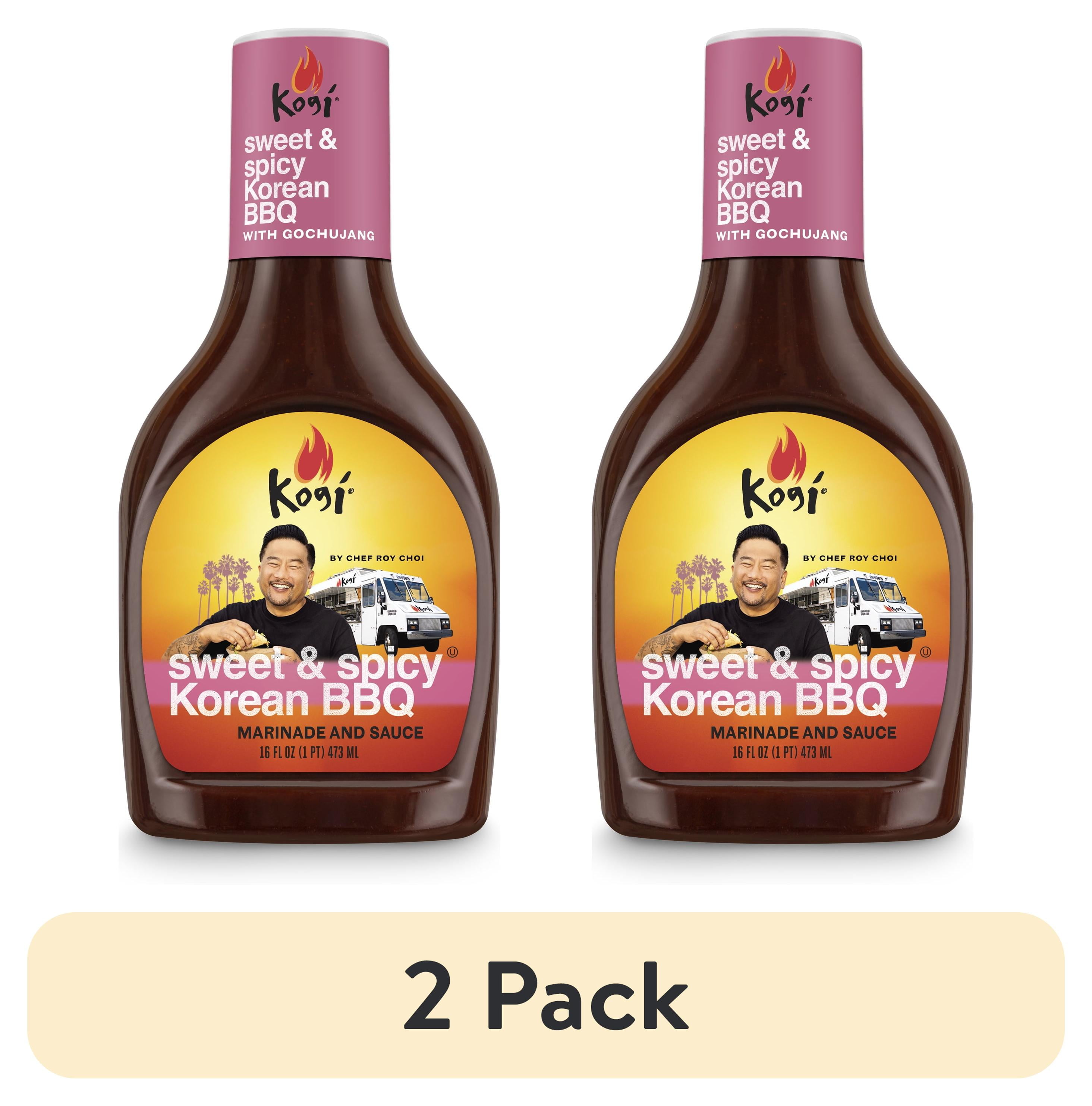 (2 pack) Kogi Sweet & Spicy Korean BBQ Marinade & Sauce16 fl oz ...