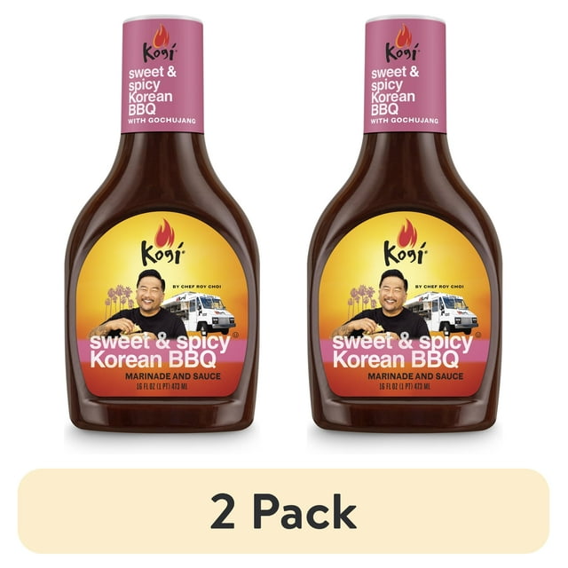 (2 pack) Kogi Sweet & Spicy Korean BBQ Marinade & Sauce16 fl oz ...