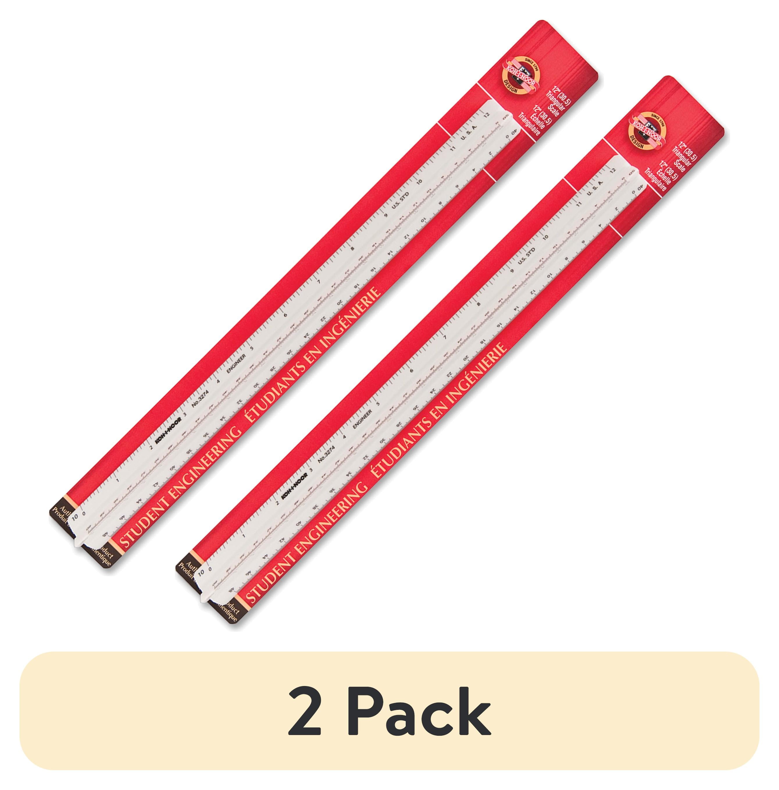 (2 pack) Koh-I-Noor, KOH3274BC, Scale Engineer Triangular Square, 1 ...