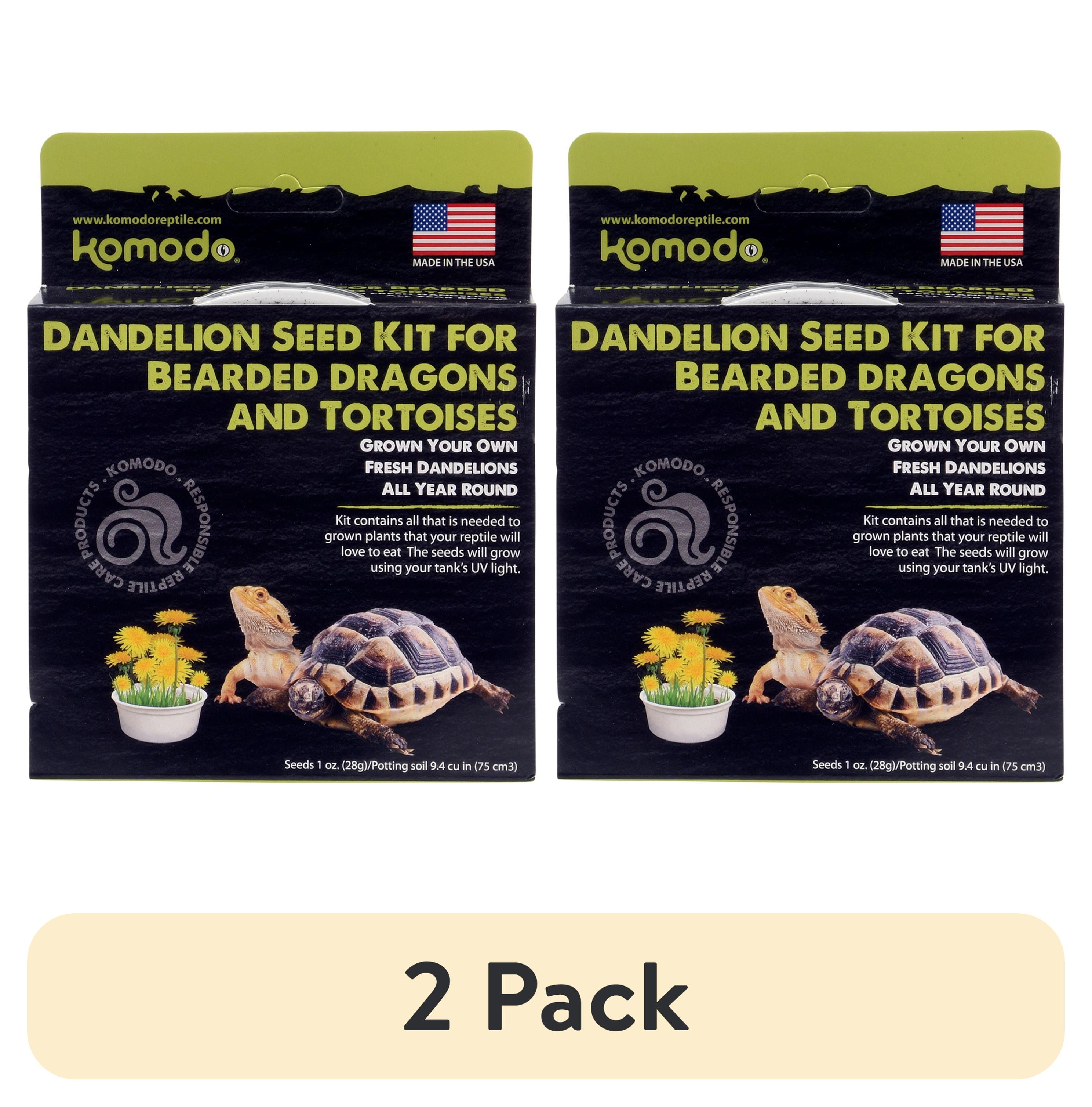 (2 pack) Komodo Grow Your Own Dandelion Reptile Food Kit , White Cup ...