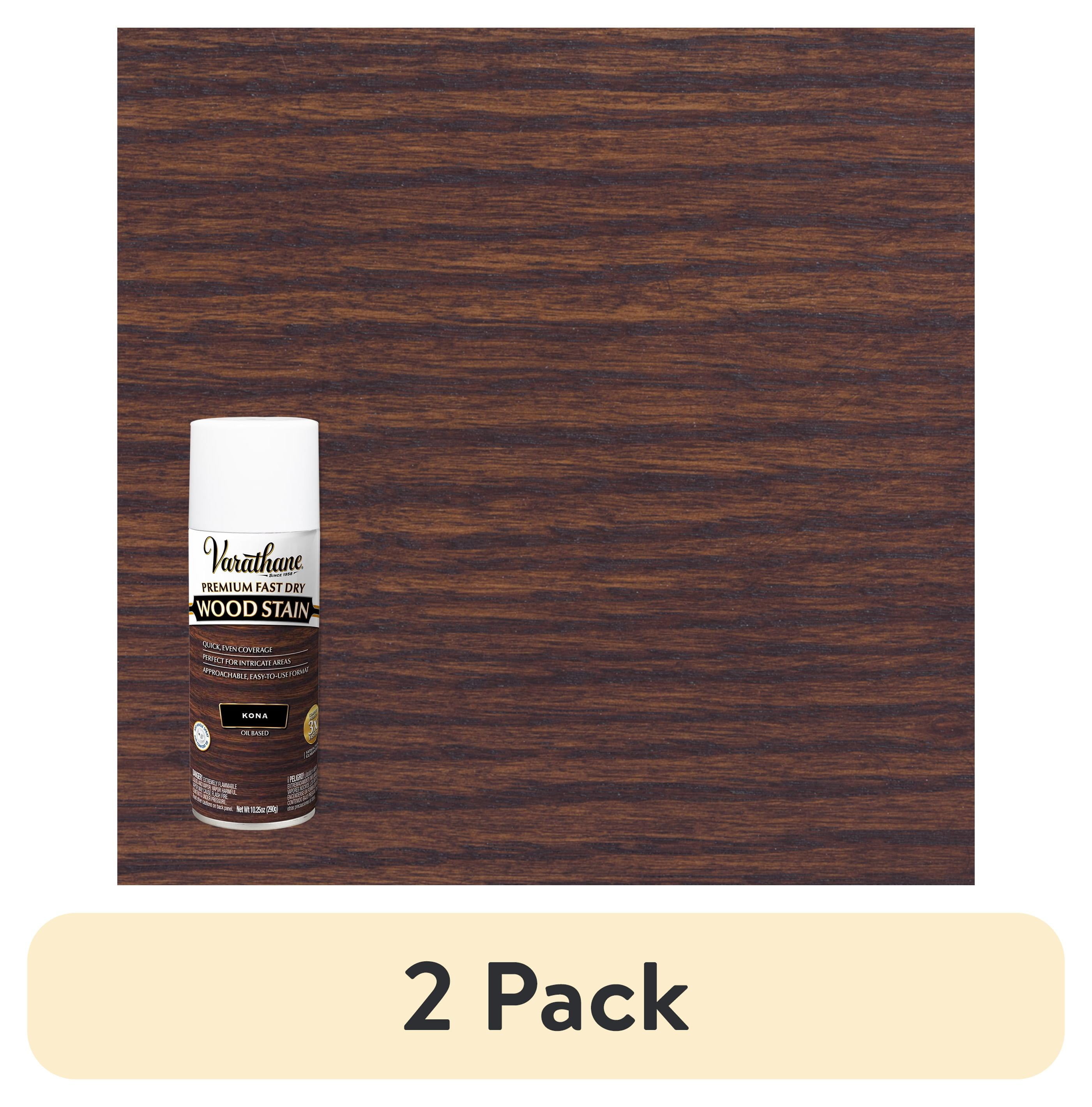 (2 pack) Kona, Varathane Premium Fast Dry Interior Wood Stain Spray ...
