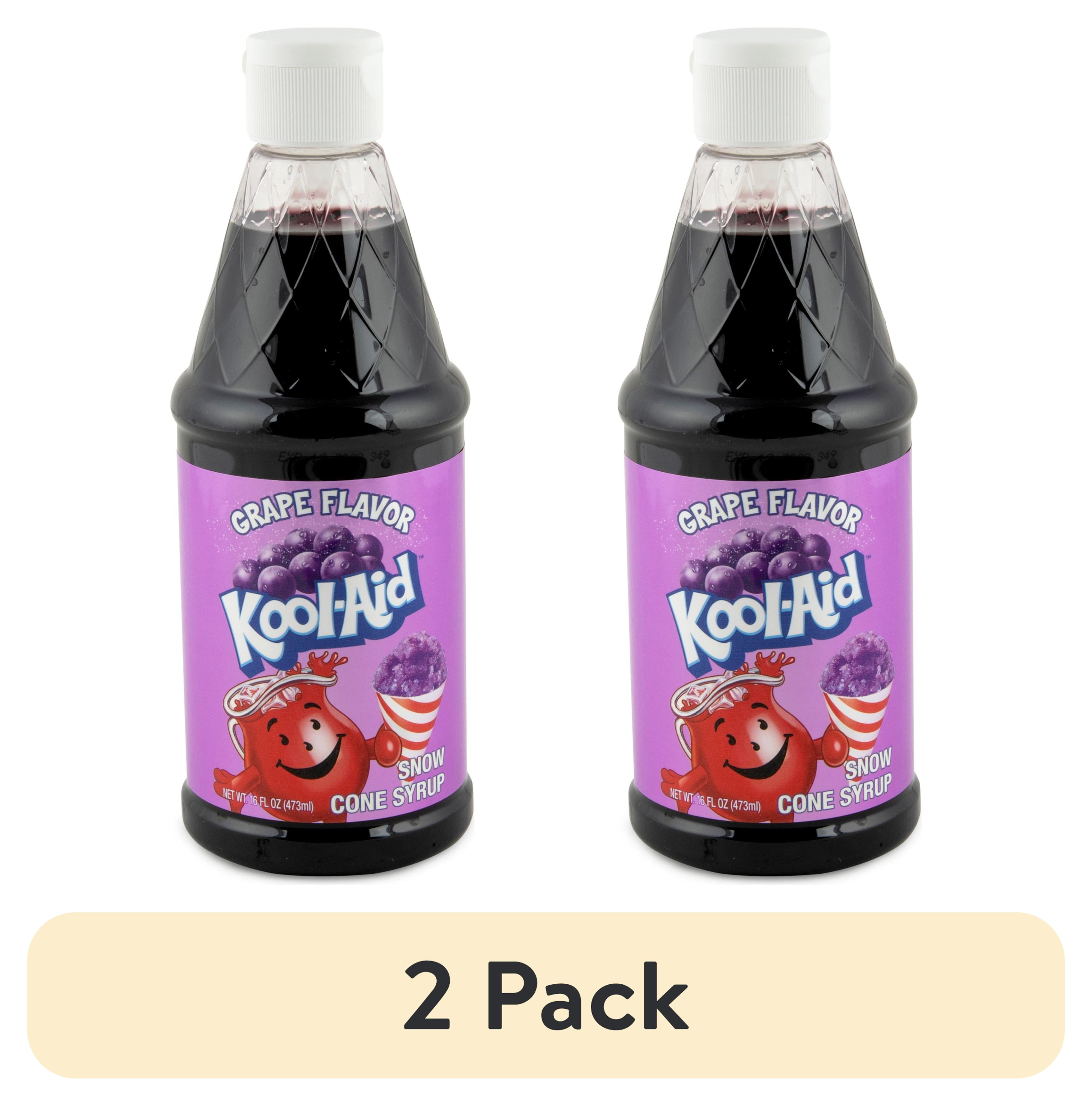 Kool-Aid Grape Snow Cone Syrup 2 Pack, 16 fl oz, Perfect for Shaved Ice ...