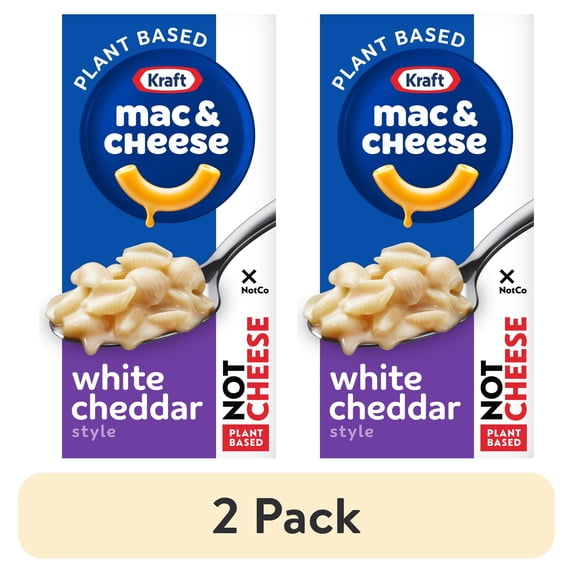 (2 pack) Kraft NotCo White Cheddar Style Plant Based Mac & Cheese, 6 oz ...
