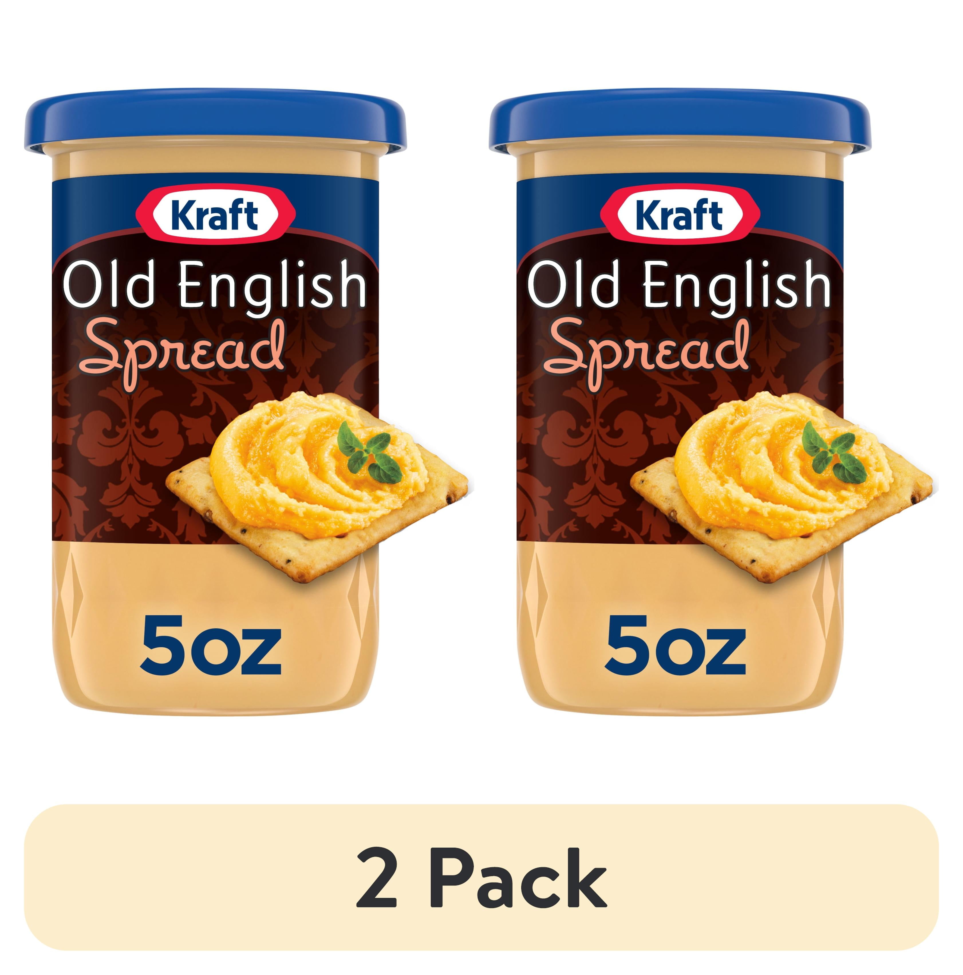(2 pack) Kraft Old English Pasteurized Process Cheese Spread, 5 oz Jar ...