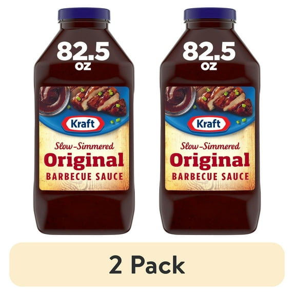 (2 pack) Kraft Original Slow-Simmered Barbecue BBQ Sauce, 82.5 oz ...