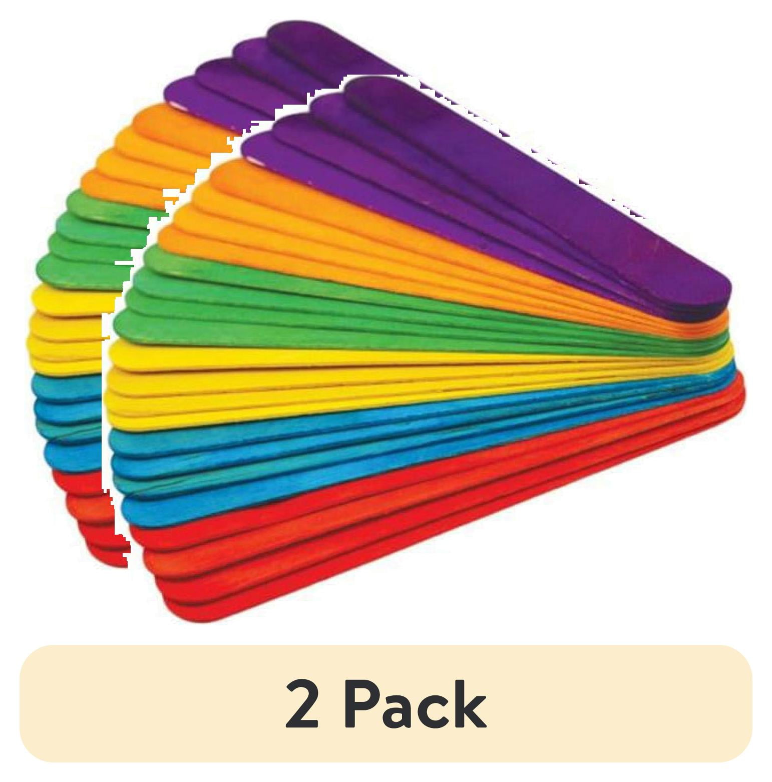 (2 pack) Krafty Kids Extra Jumbo Craft Sticks-Colored 7.875" 24/Pkg ...