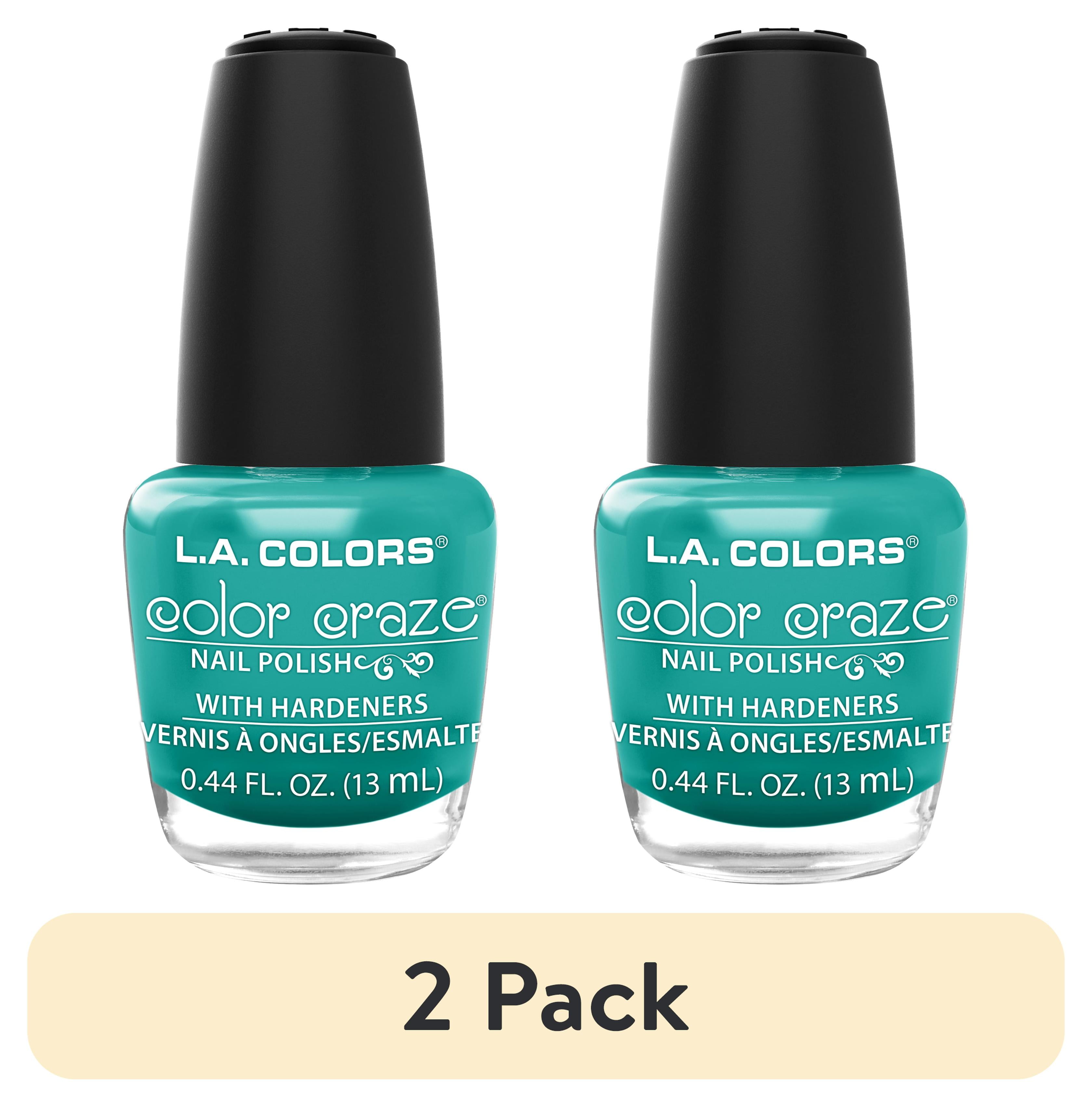 (2 pack) L.A. COLORS Color Craze Nail Poish, Atomic, 0.44 fl oz ...