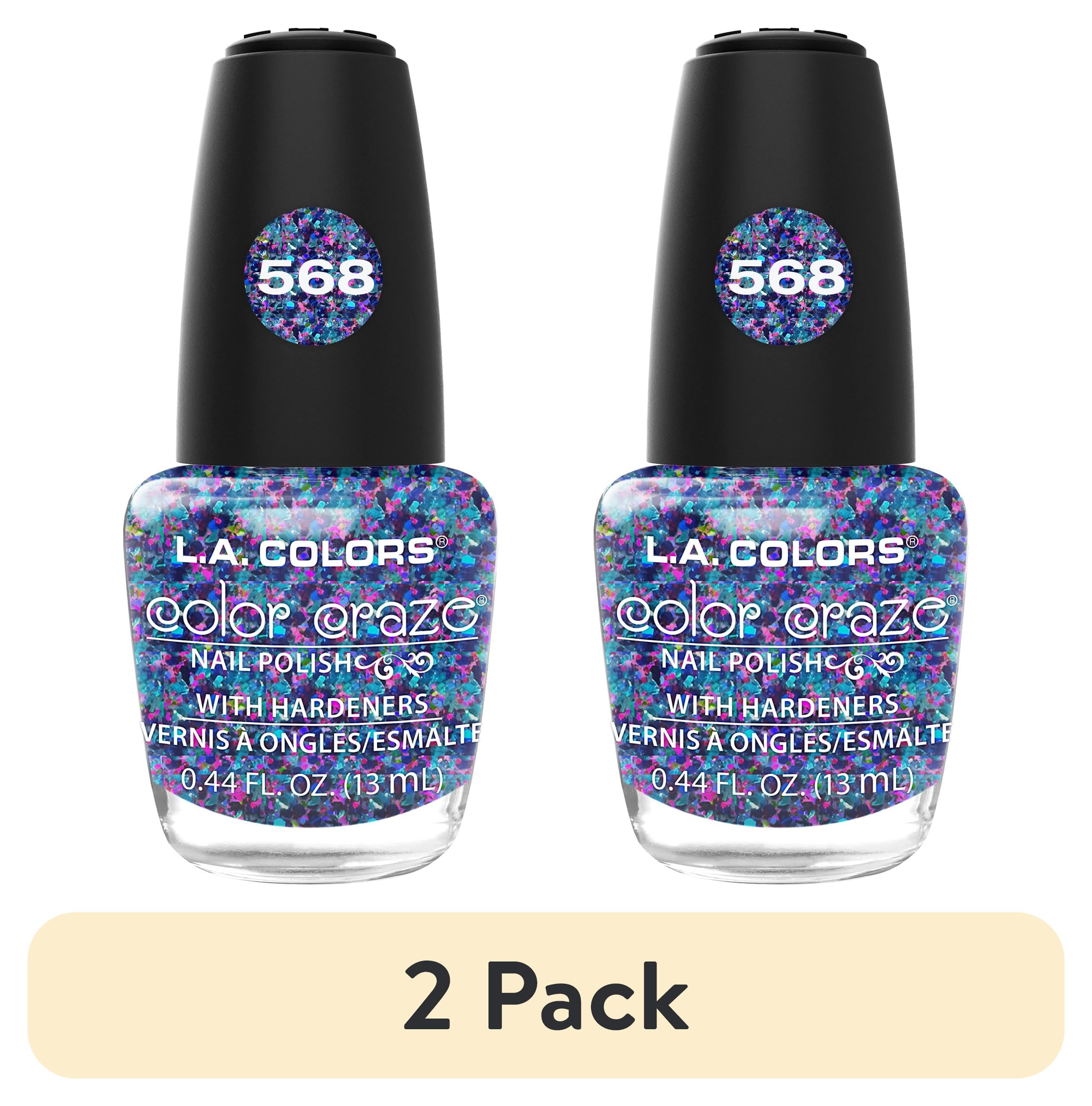 (2 pack) L.A. COLORS Color Craze Nail Polish, Fancy Pants, 0.44 fl oz ...