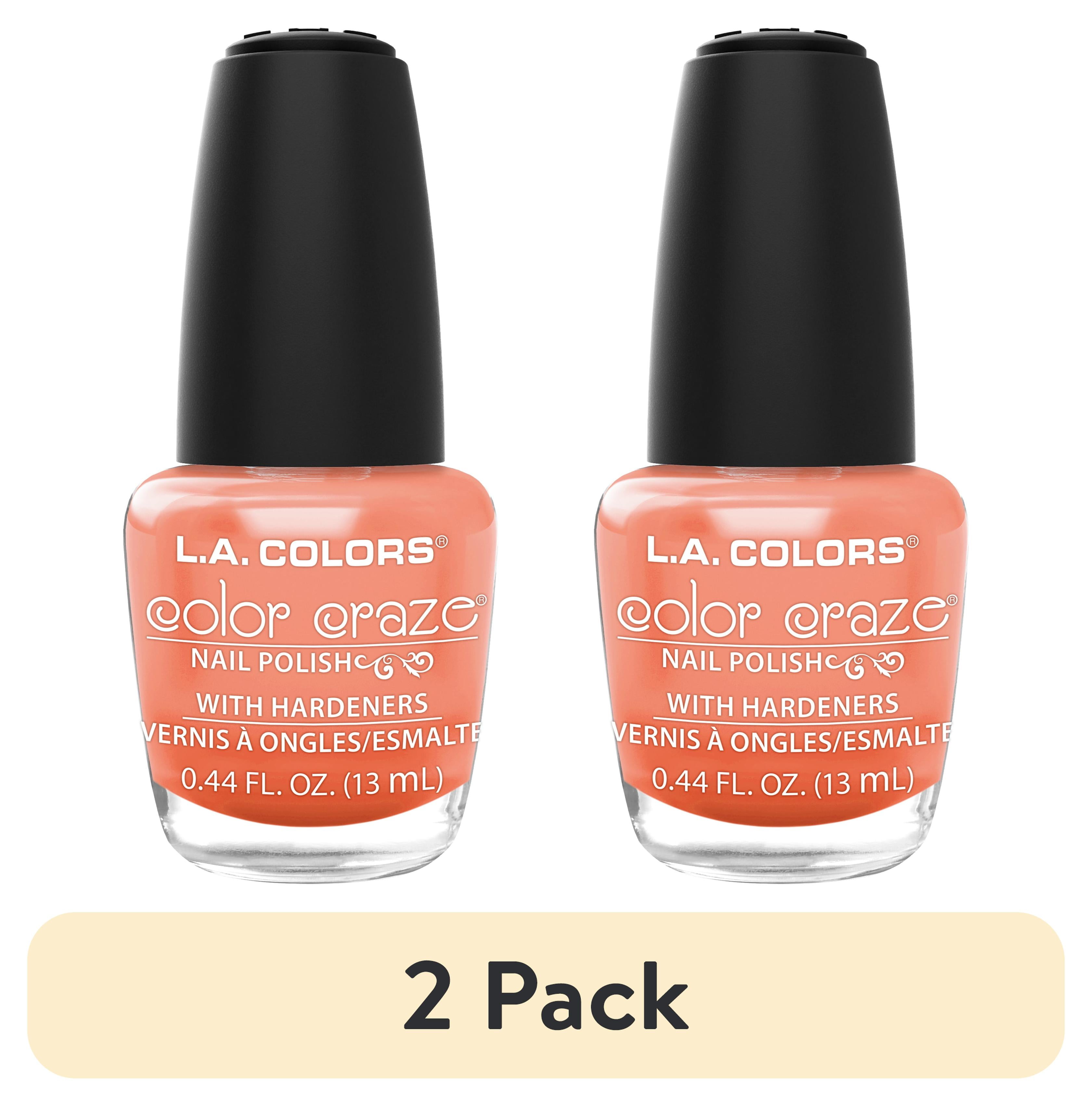 (2 pack) L.A. COLORS Color Craze Nail Polish, Melancholy, 0.44 fl oz ...