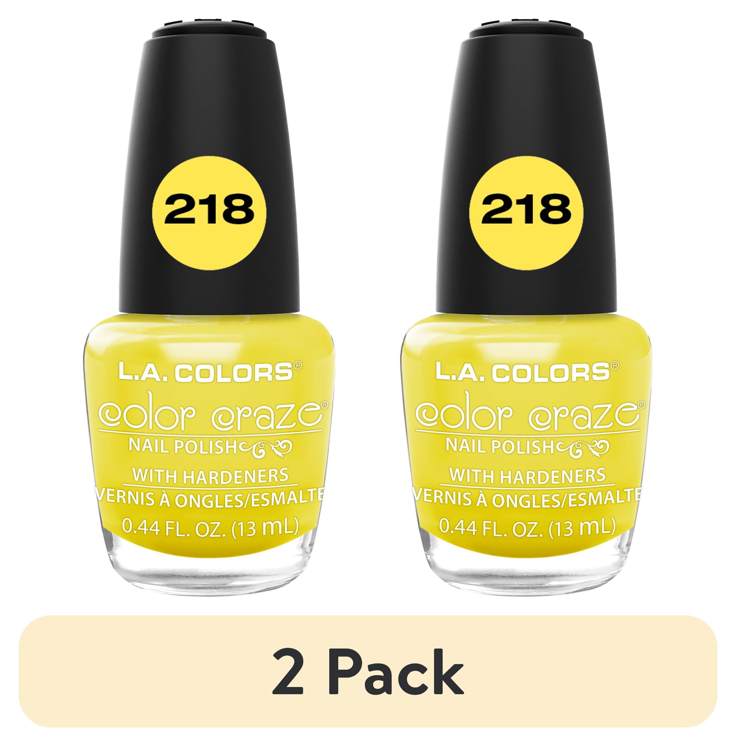 (2 pack) L.A. COLORS Color Craze Nail Polish, Sunshine, 0.44 fl oz ...
