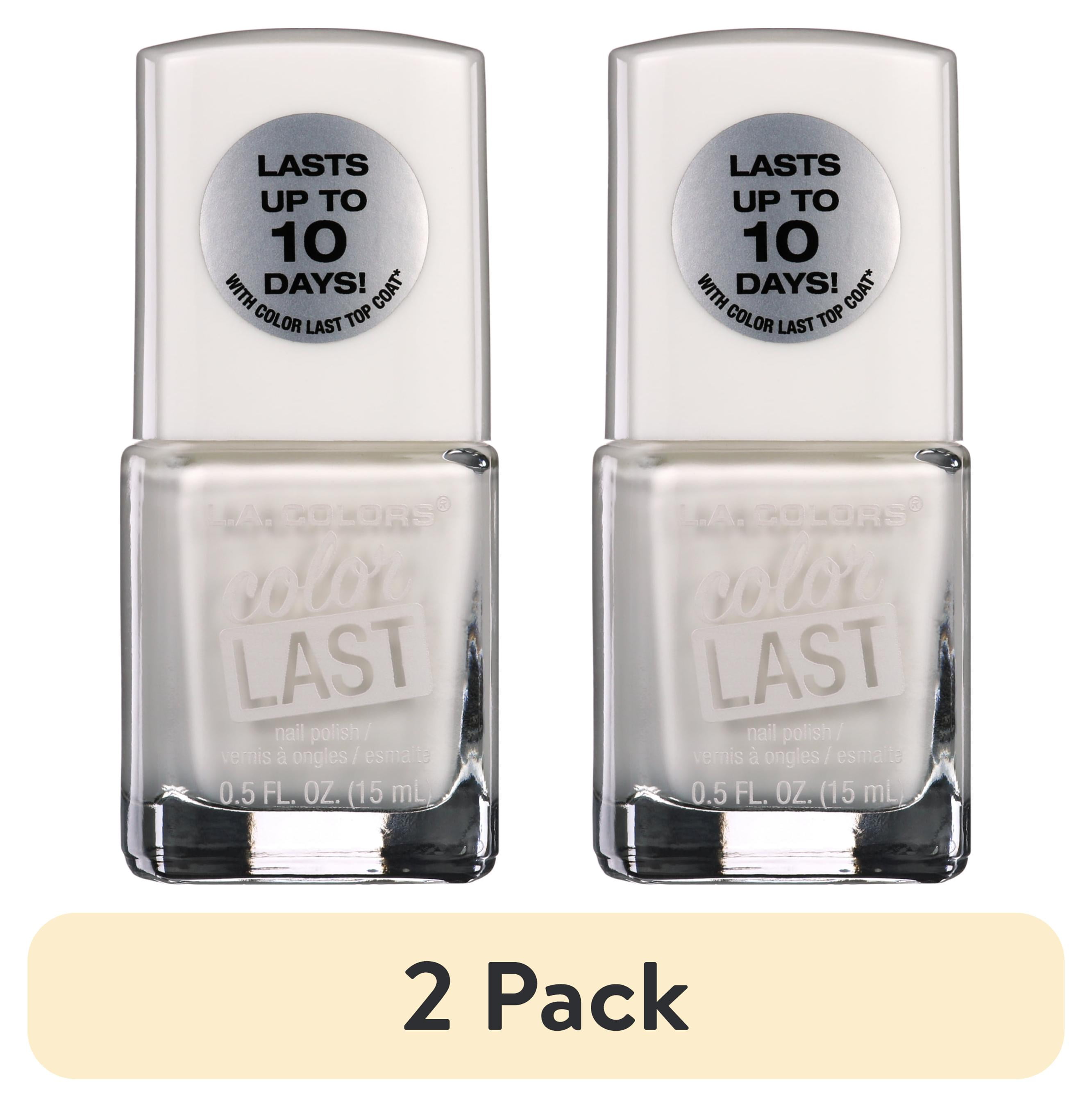 (2 pack) L.A. COLORS Color Last Nail Polish, Evermore, 0.5 fl oz ...