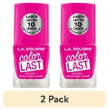 (2 pack) L.A. COLORS Color Last Nail Polish, Family Ties, 0.5 fl oz ...
