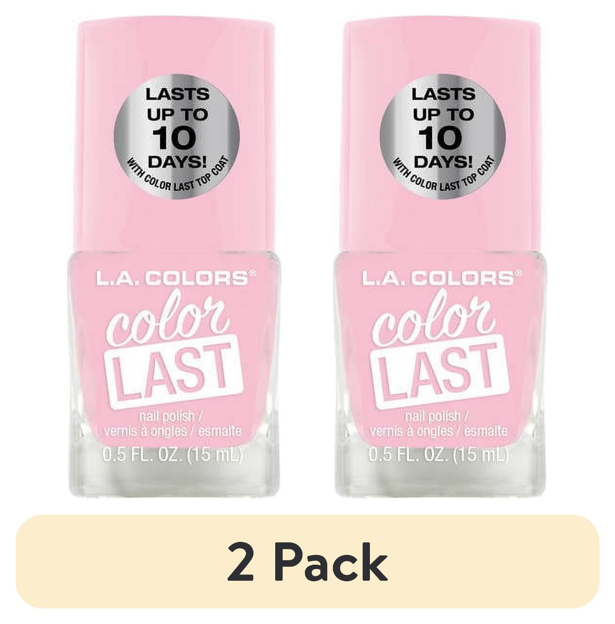 (2 pack) L.A. COLORS Color Last Nail Polish, Love, 0.5 fl oz - Walmart.com