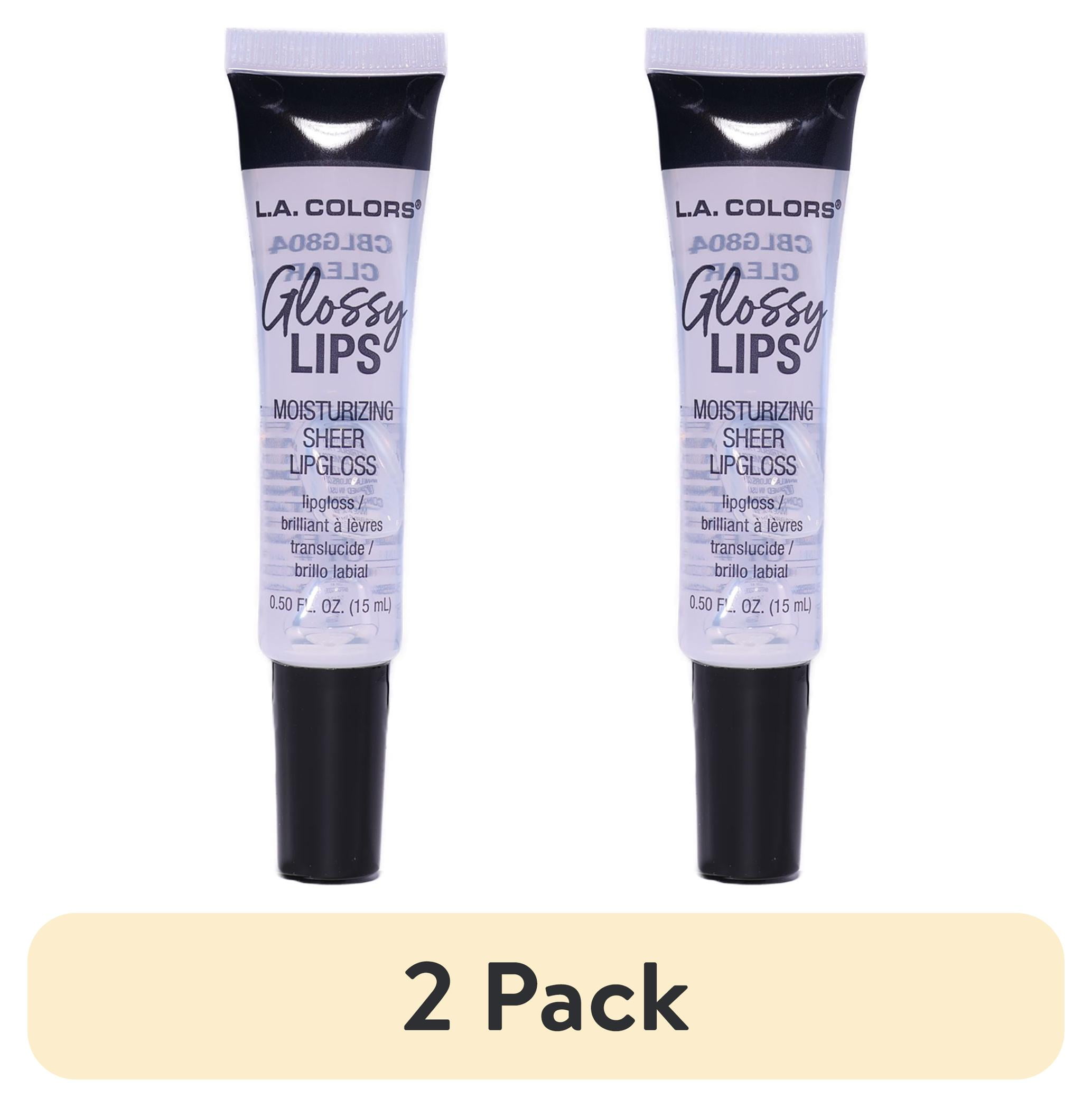(2 pack) L.A. COLORS Glossy Lips Hydrating & Nourishing Highshine Sheer ...
