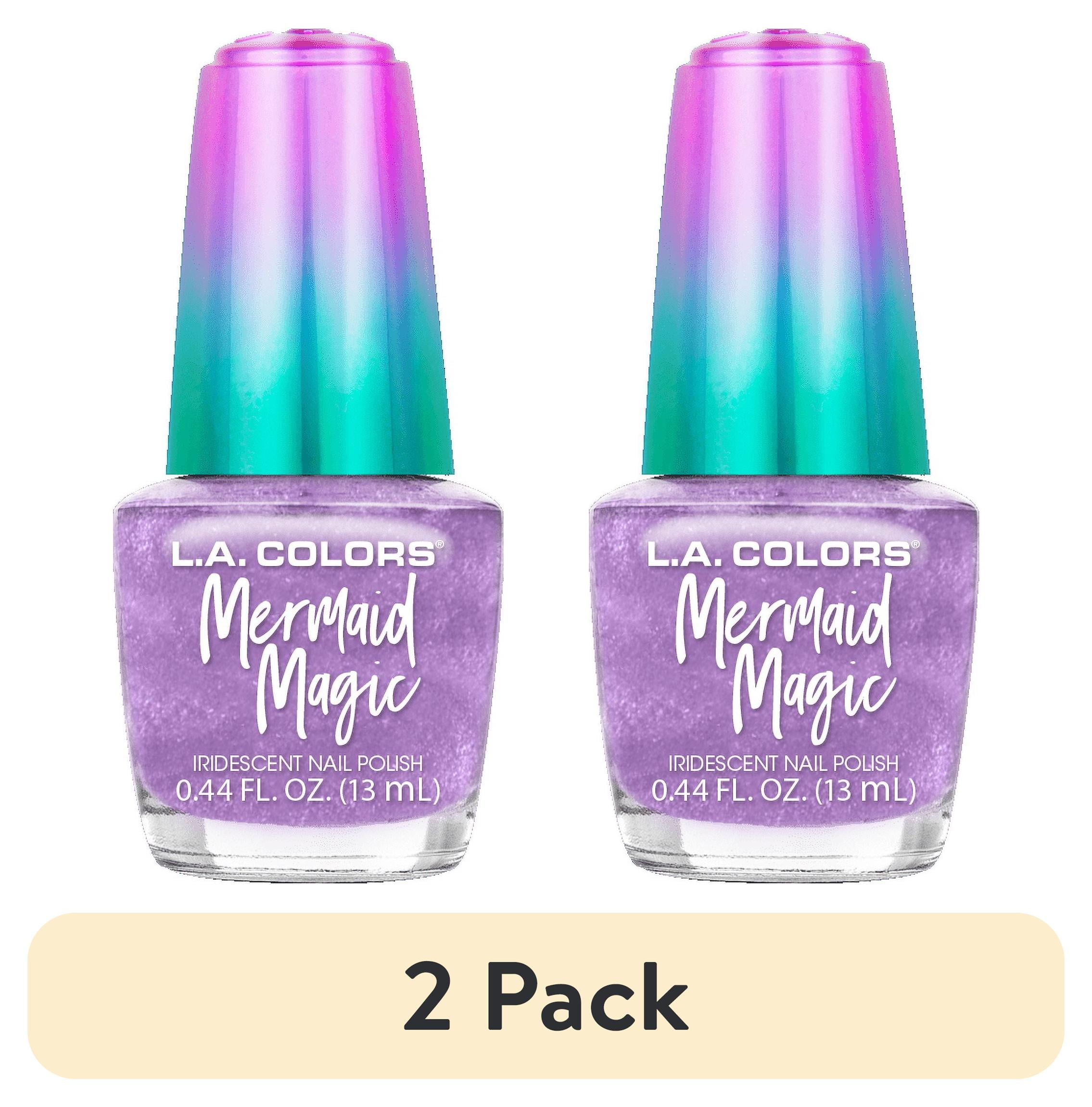(2 pack) L.A. COLORS Mermaid Magic Nail Polish, Charms, 0.44 fl oz ...