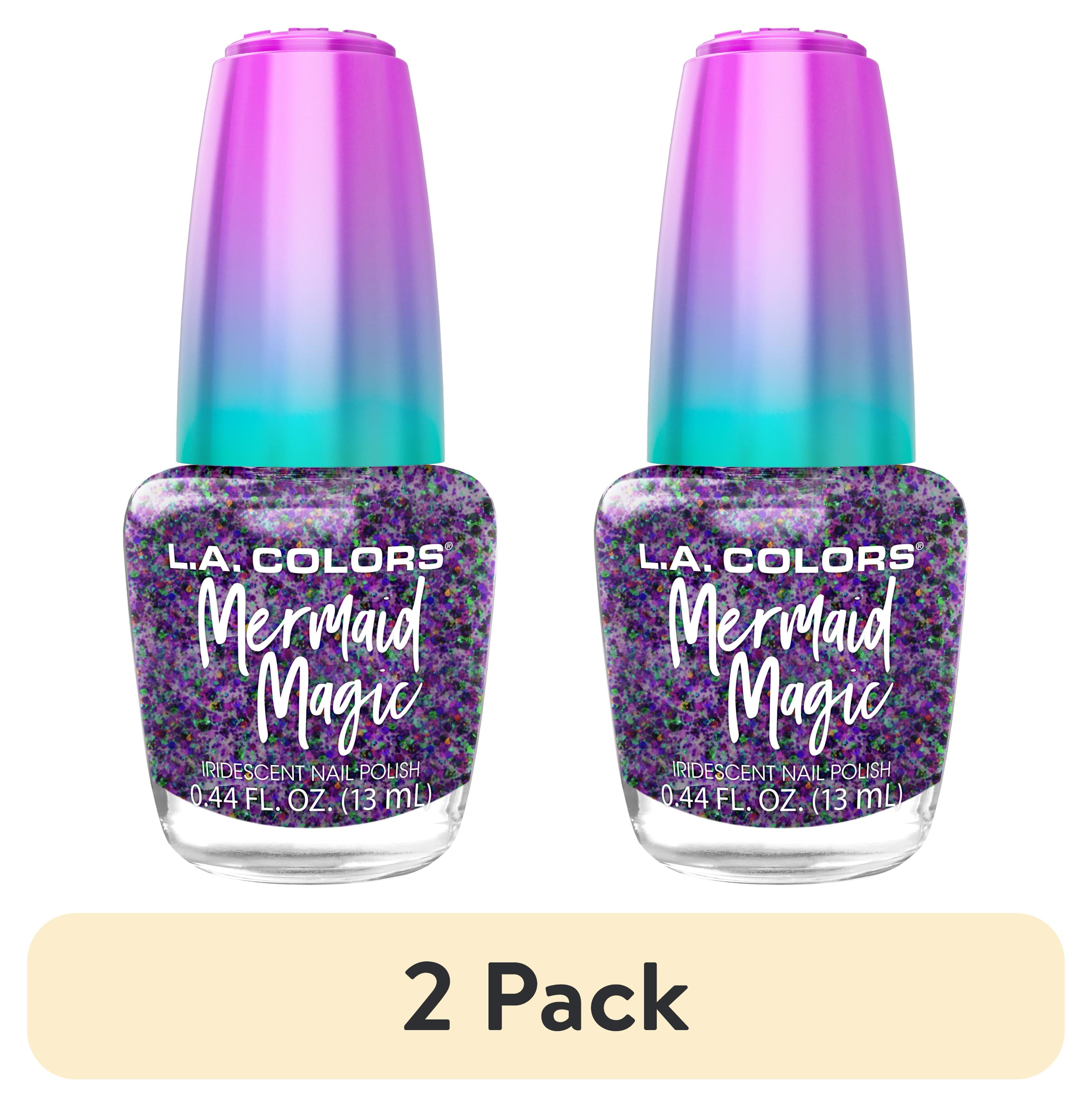 (2 pack) L.A. COLORS Mermaid Magic Nail Polish, Riptide, 0.44 fl oz - Walmart.com