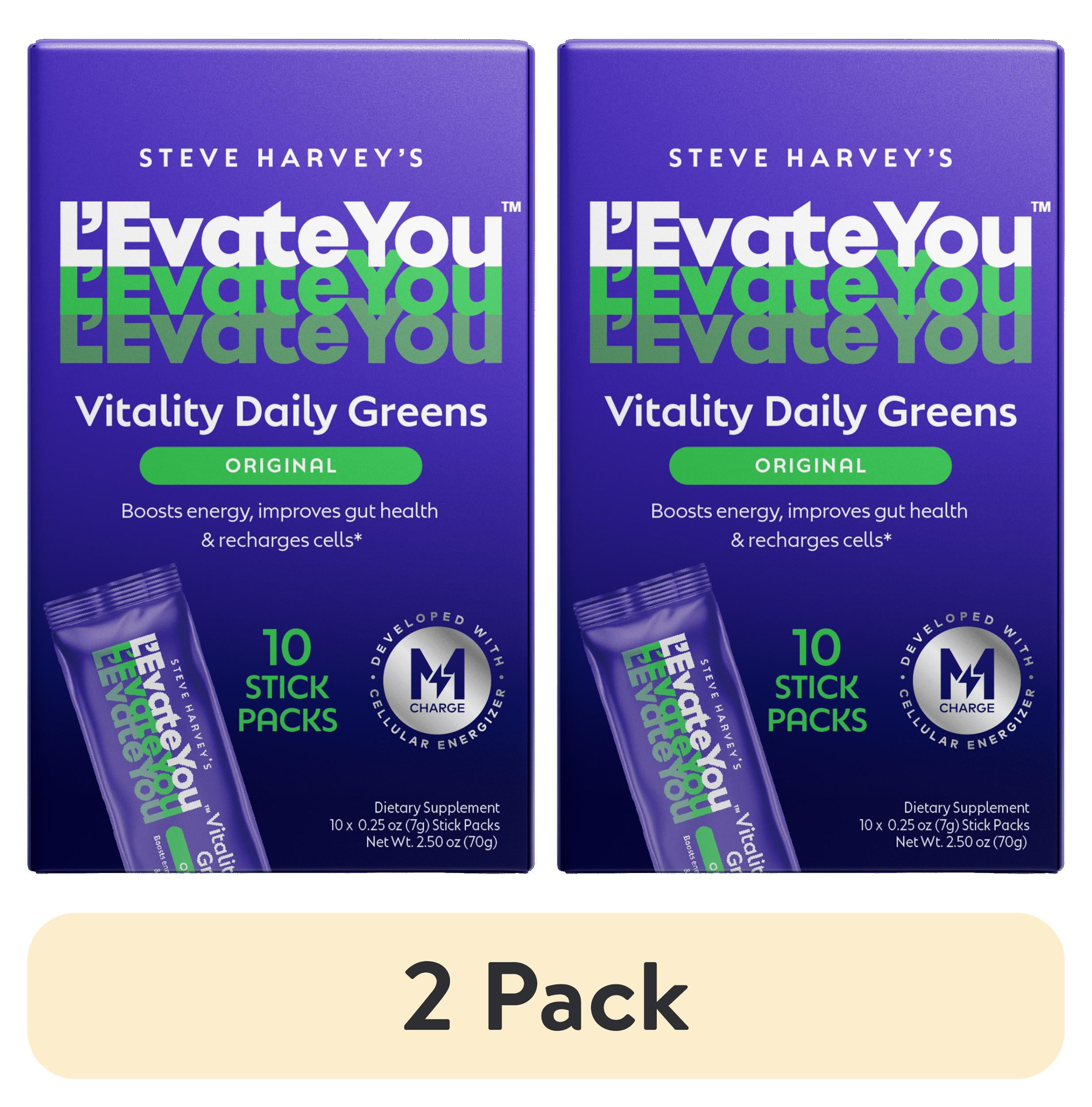 (2 pack) L'Evate You Vitality Daily Greens - Dietary Supplement ...