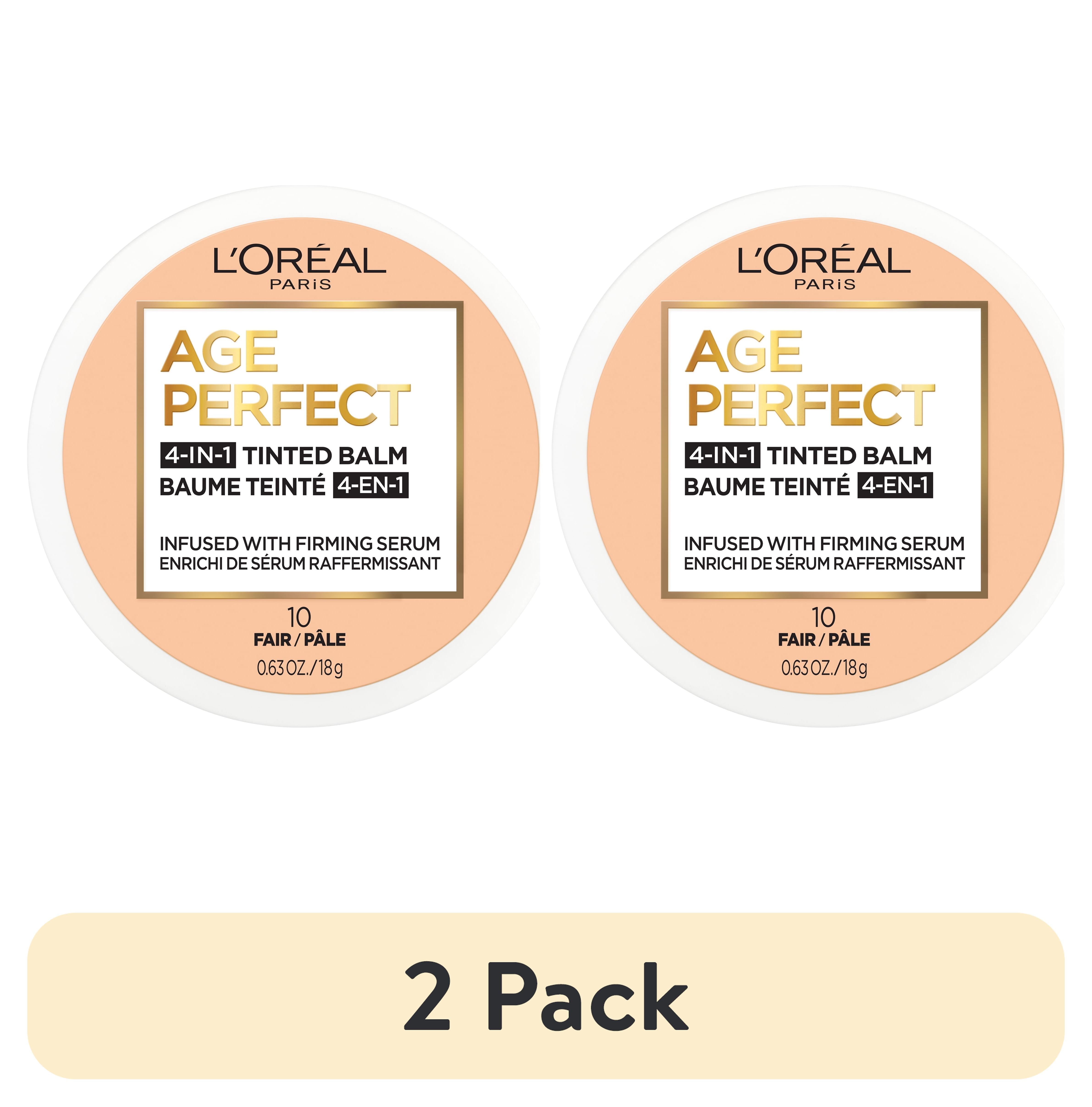(2 pack) L'Oreal Paris Age Perfect 4-in-1 Tinted Face Balm Foundation ...