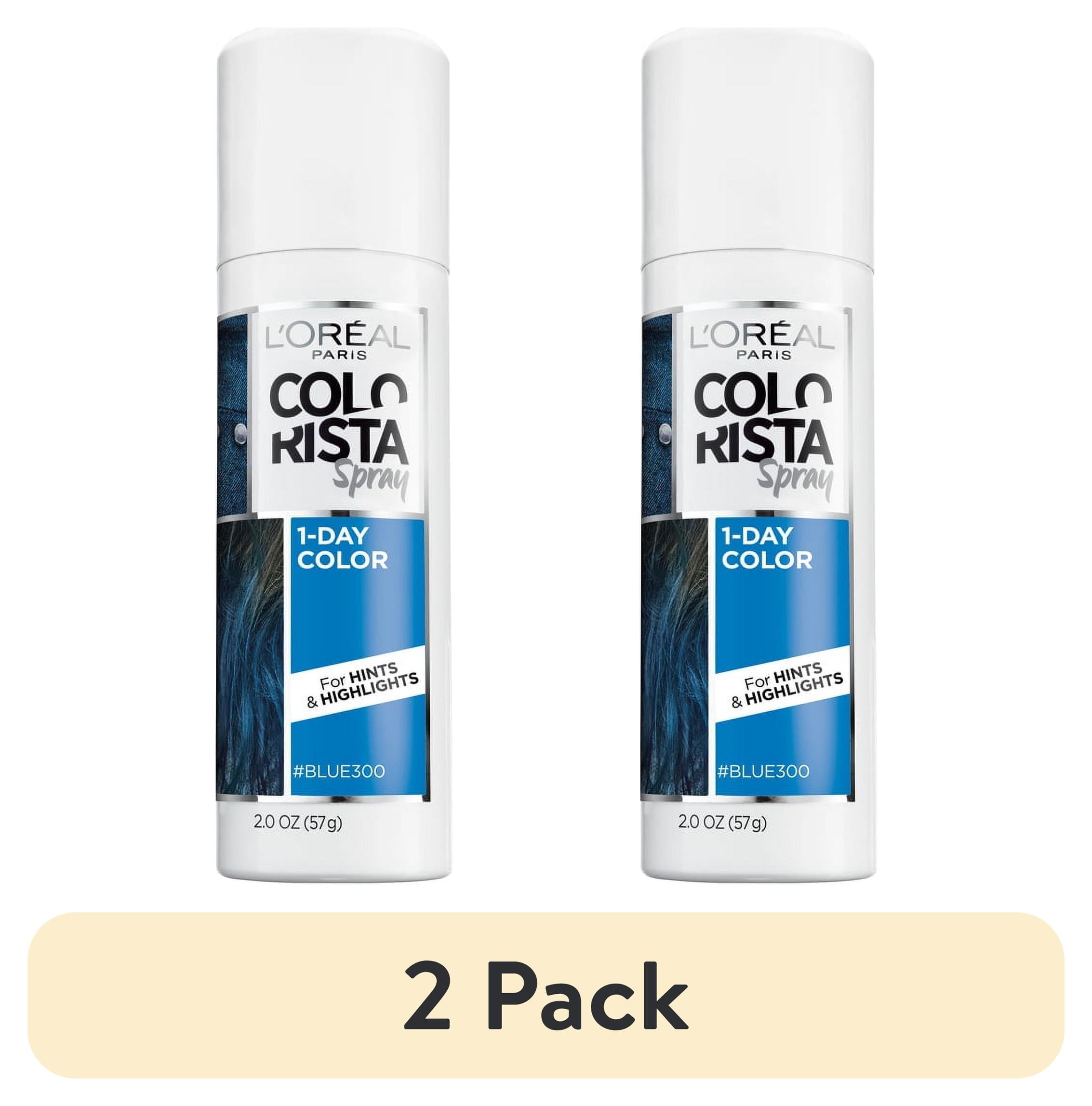 (2 pack) L'Oreal Paris Colorista Spray, Aerosol, Temporary Hair Color ...