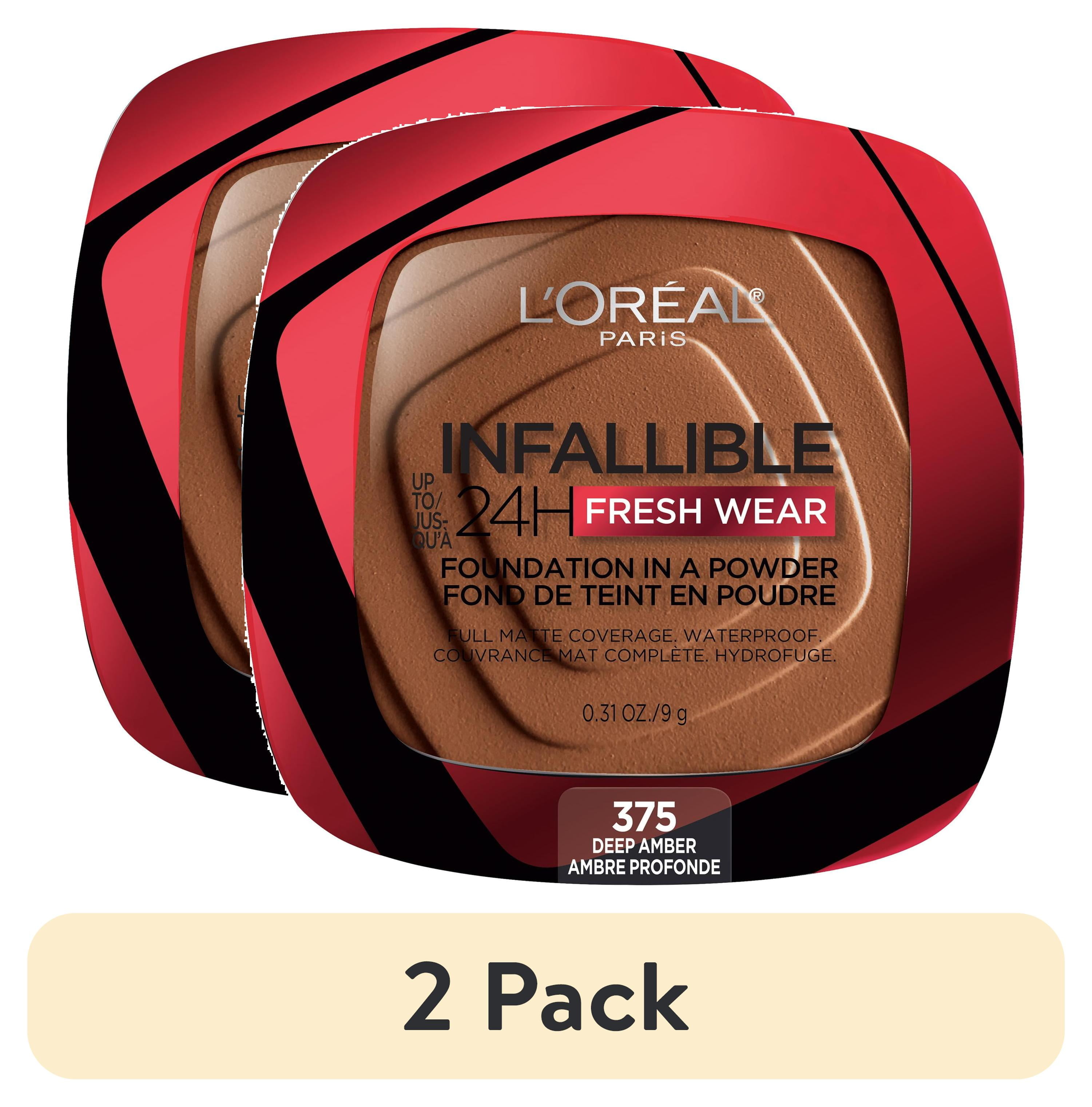 (2 pack) L'Oreal Paris Infallible Fresh Wear 24 Hr Powder Foundation ...