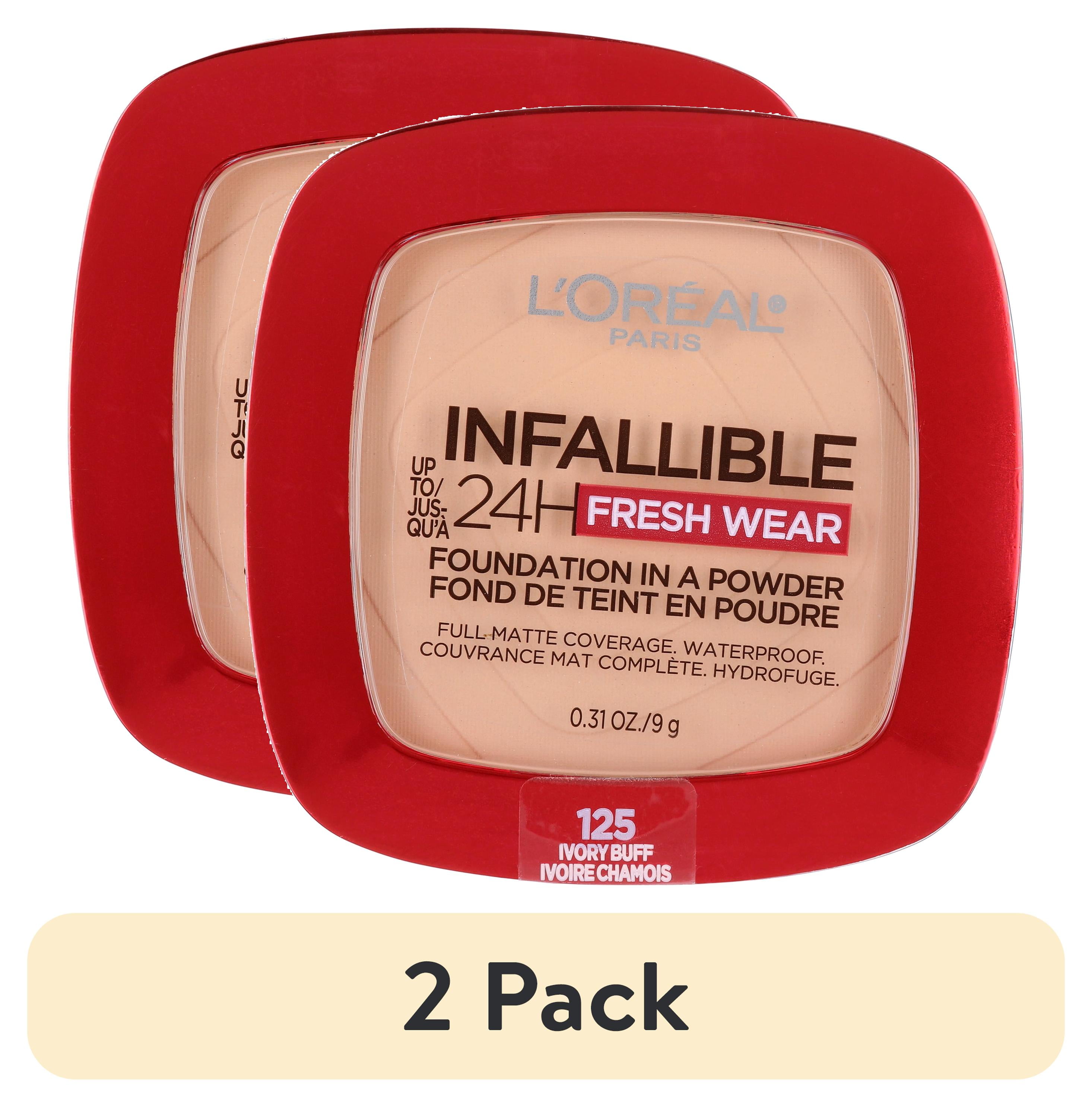 (2 pack) L'Oreal Paris Infallible Pressed Powder, Ivory Buff, 0.31 oz ...
