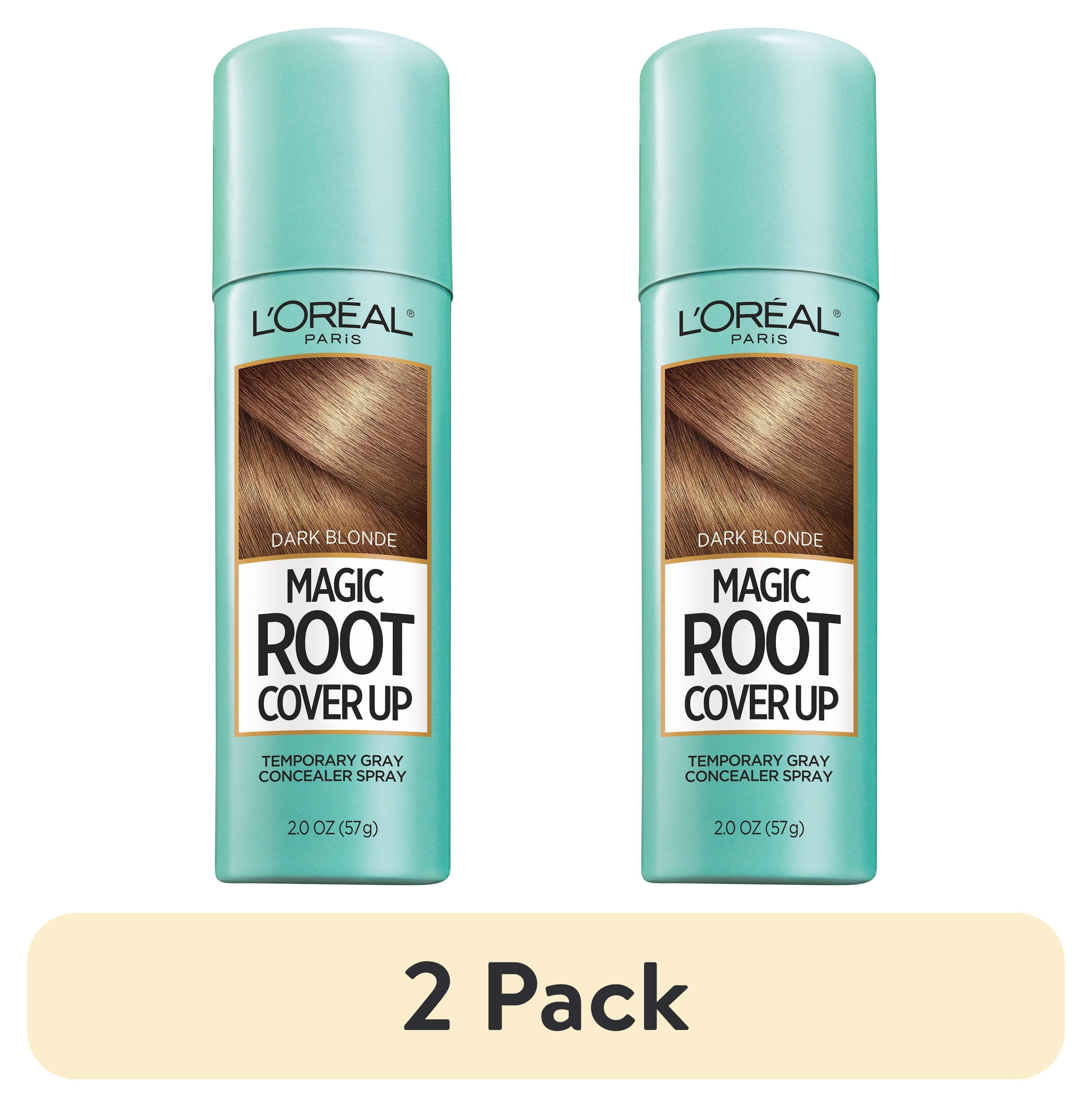 (2 pack) L'Oreal Paris Magic Root Cover Up, Temporary Gray Concealer ...