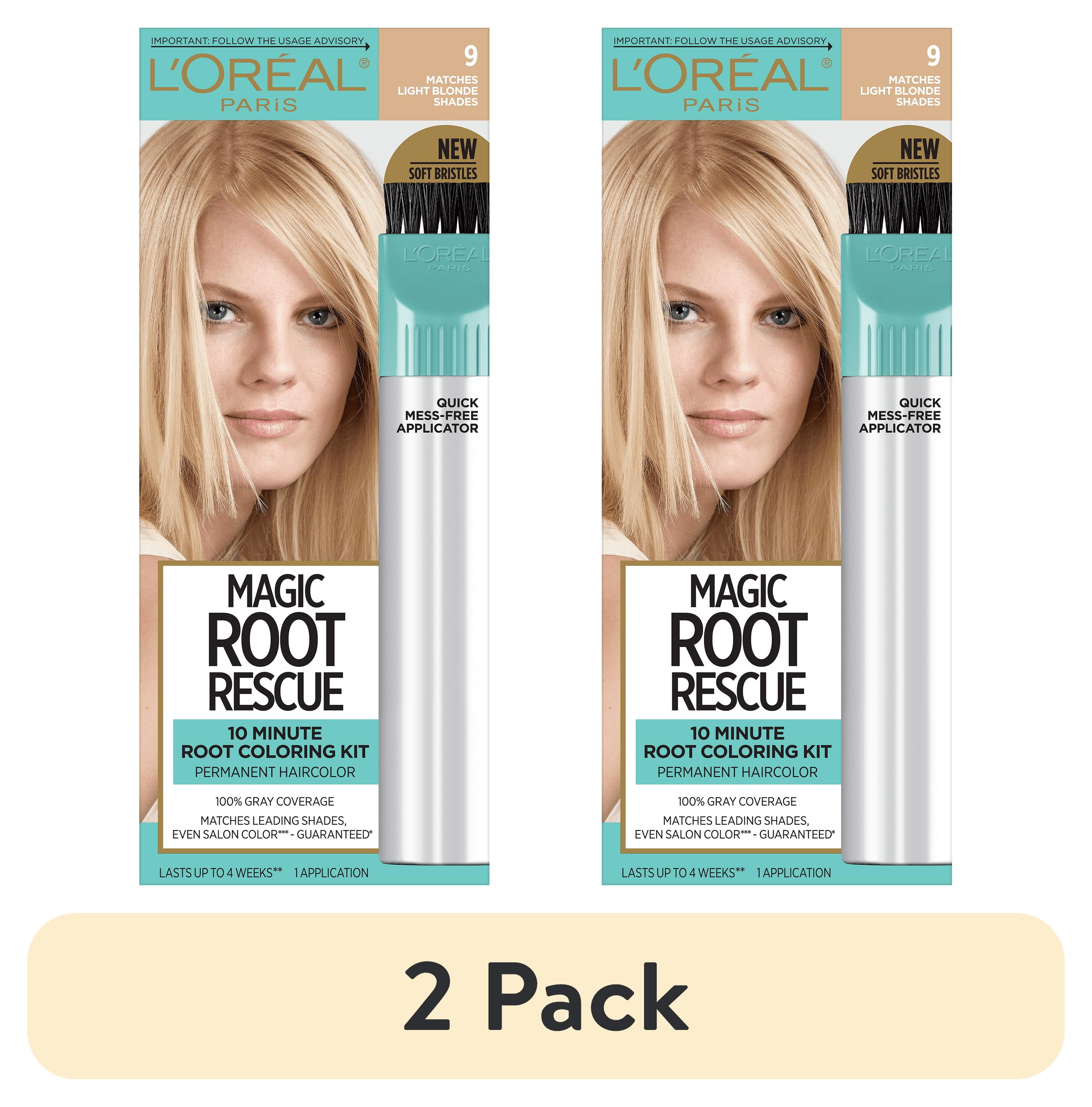 (2 pack) L'Oreal Paris Magic Root Rescue 10 Minute Root Hair Color ...