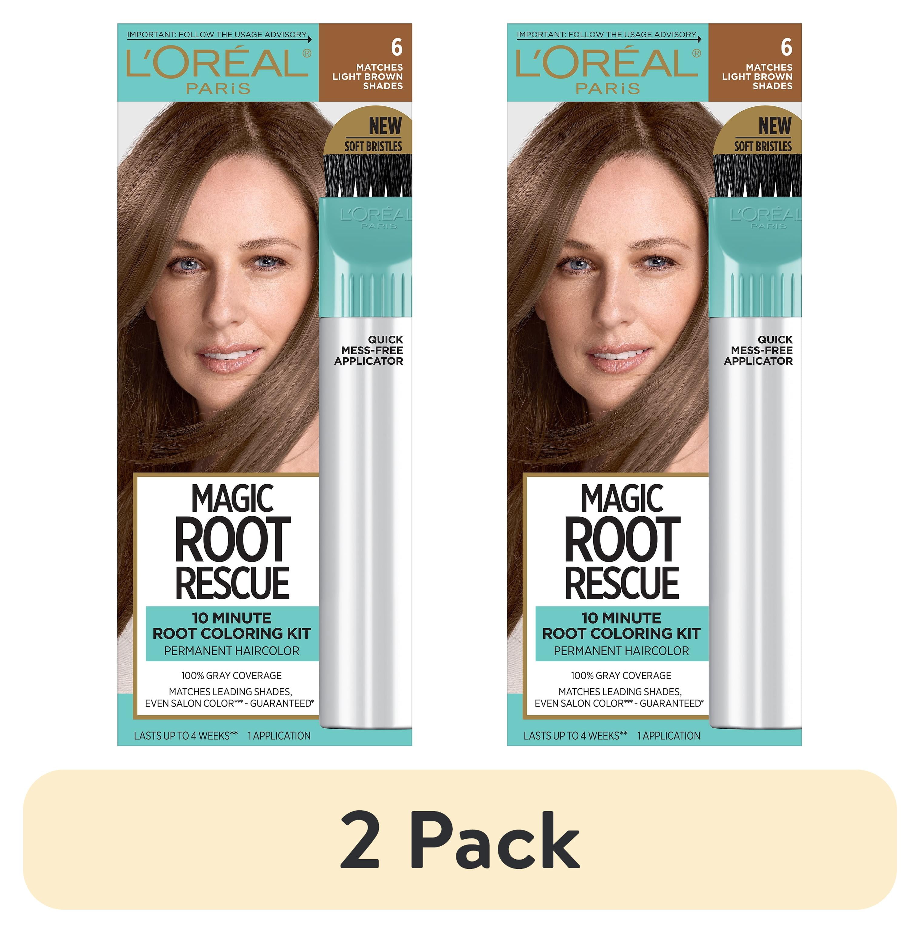 (2 pack) L'Oreal Paris Magic Root Rescue 10 Minute Root Hair Color ...