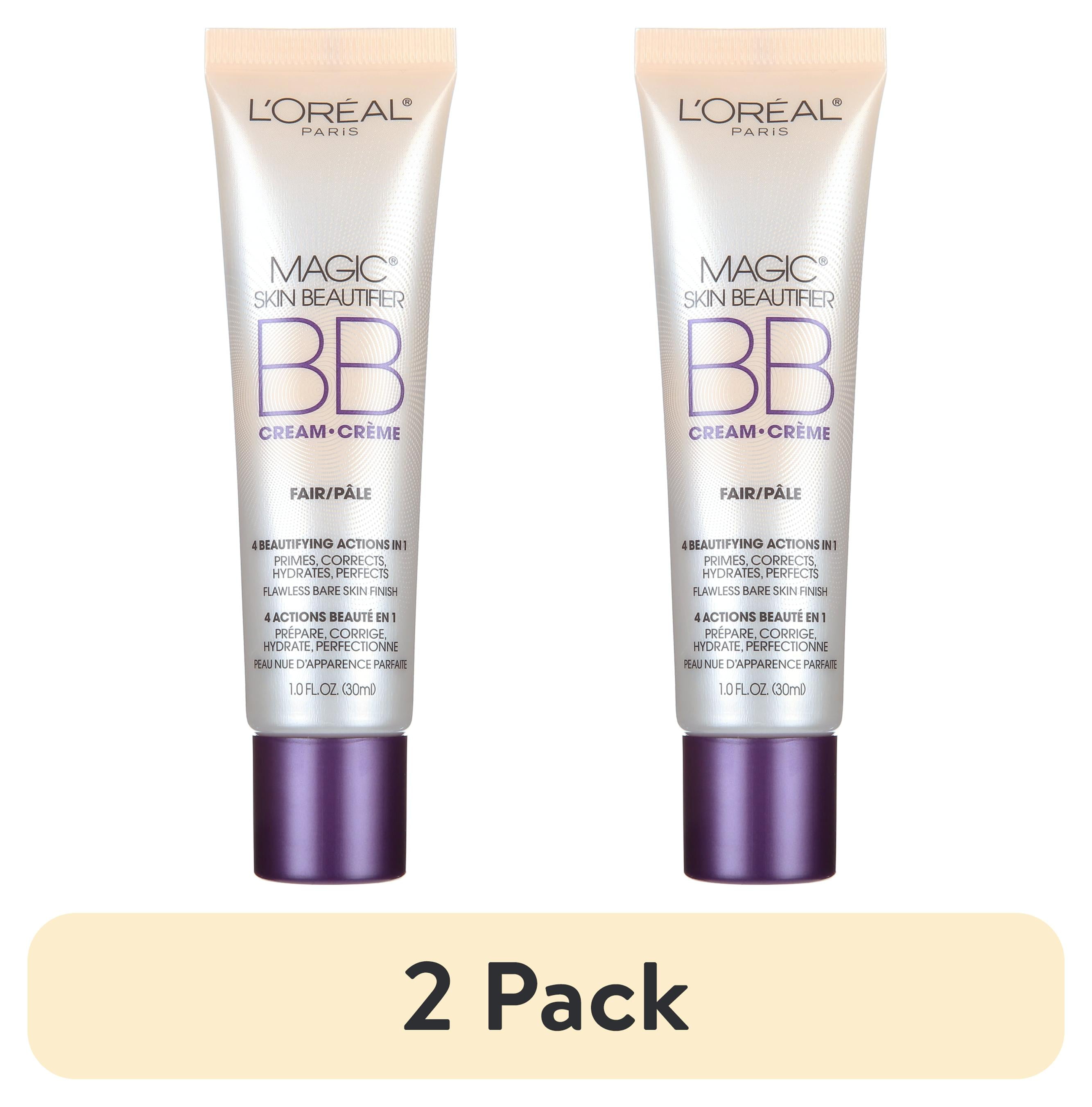 (2 pack) L'Oreal Paris Magic Skin Beautifier BB Cream, Fair, 1 fl oz ...