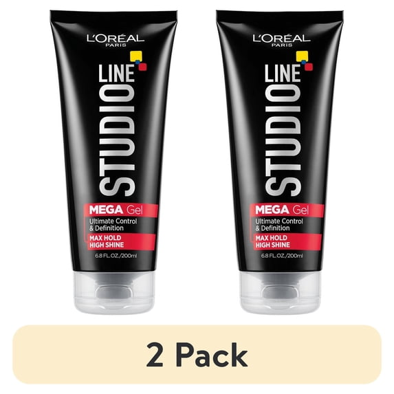 (2 pack) L'Oreal Paris Studio Line Mega Extreme Hold Hair Gel, 6.8oz ...