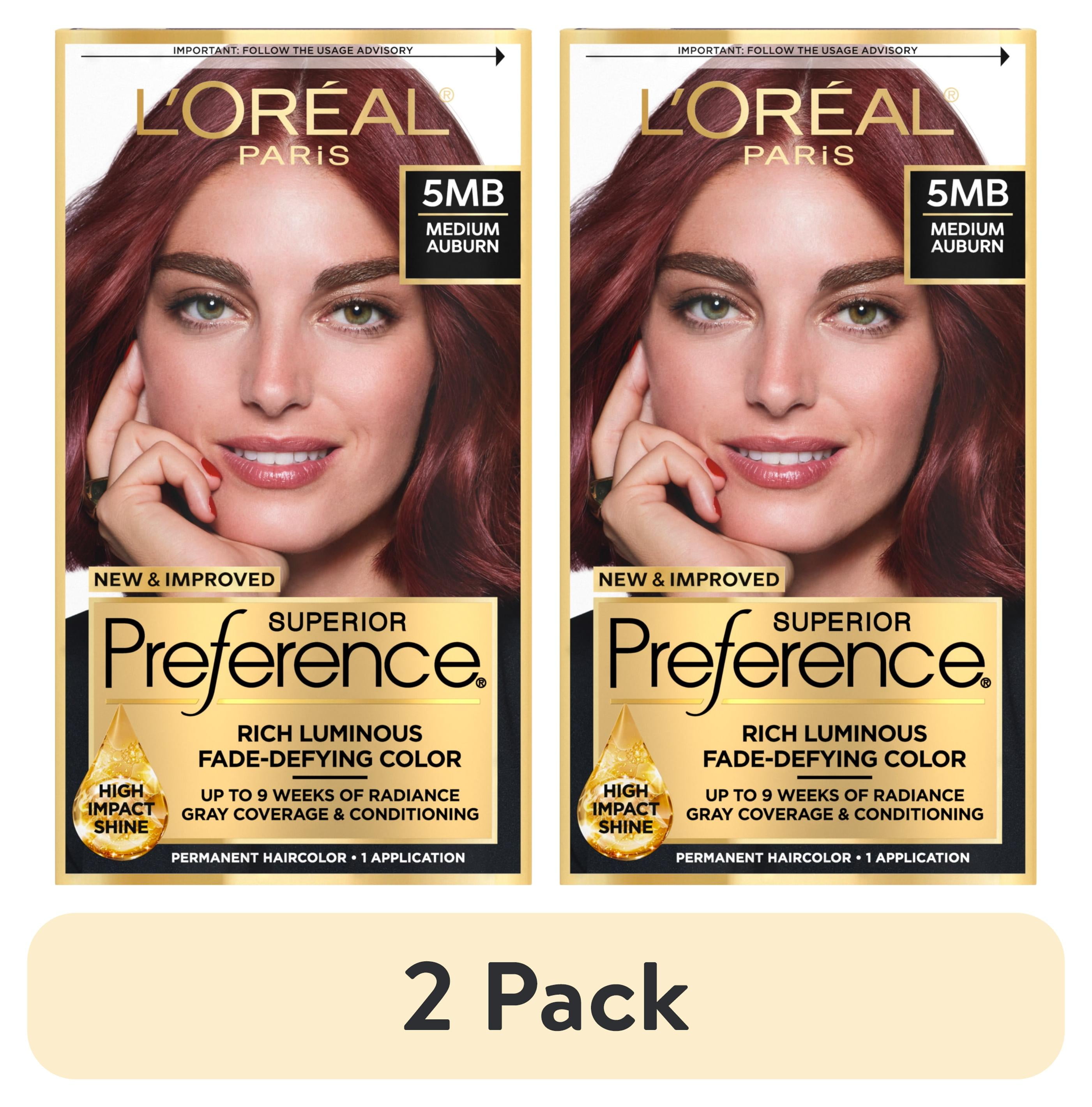(2 pack) L'Oreal Paris Superior Preference Fade-Defying Permanent Hair ...