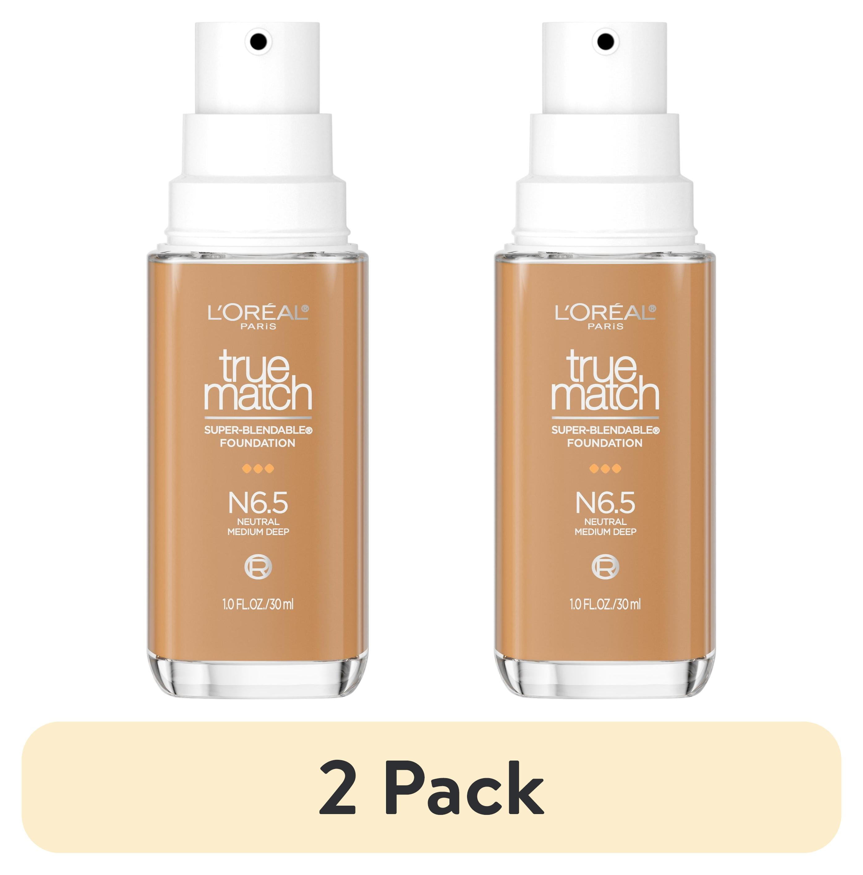 (2 pack) L'Oreal Paris True Match Cream Foundation Makeup, N6.5 Neutral ...