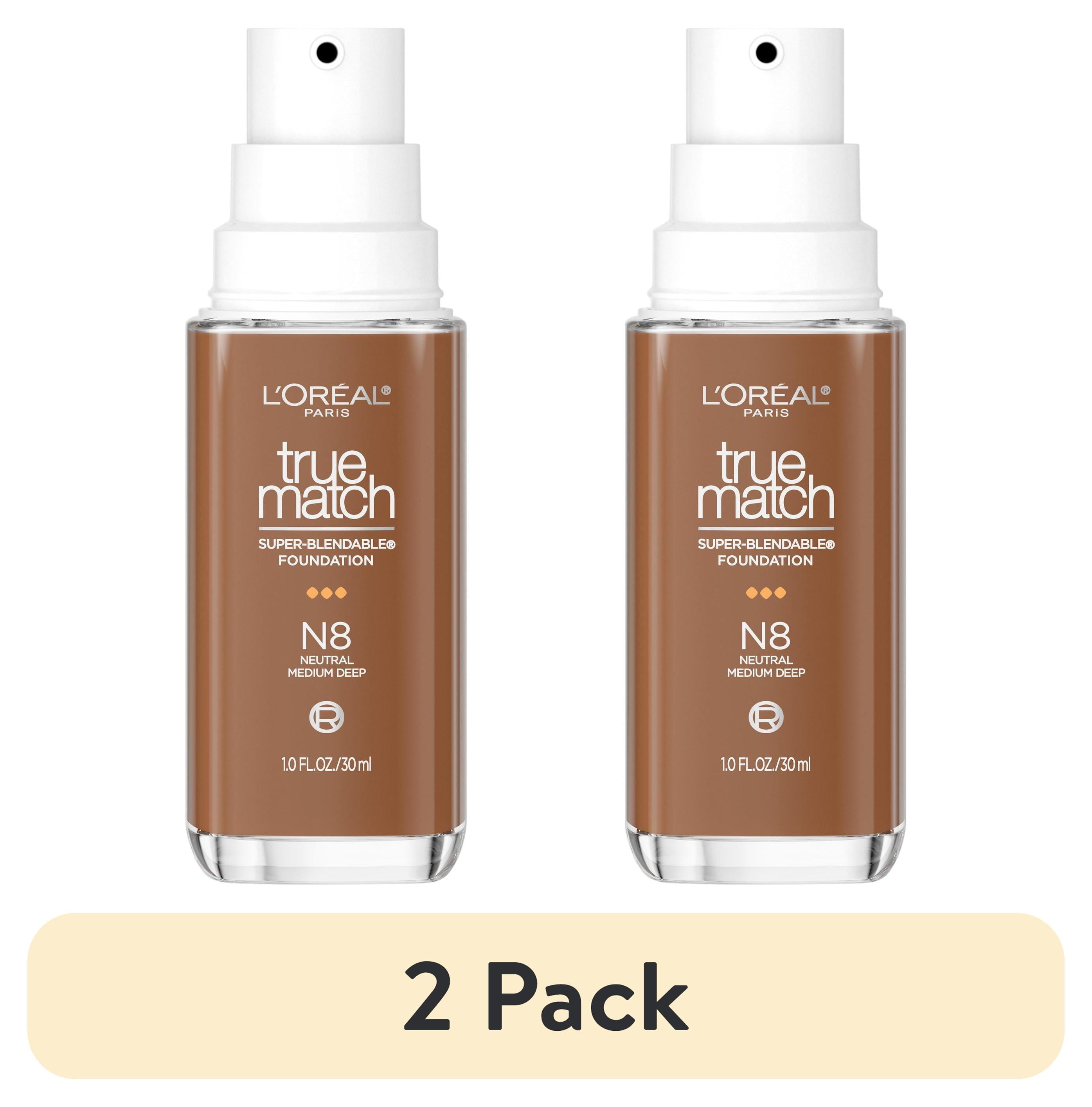 (2 pack) L'Oreal Paris True Match Super-Blendable Foundation, N8 ...