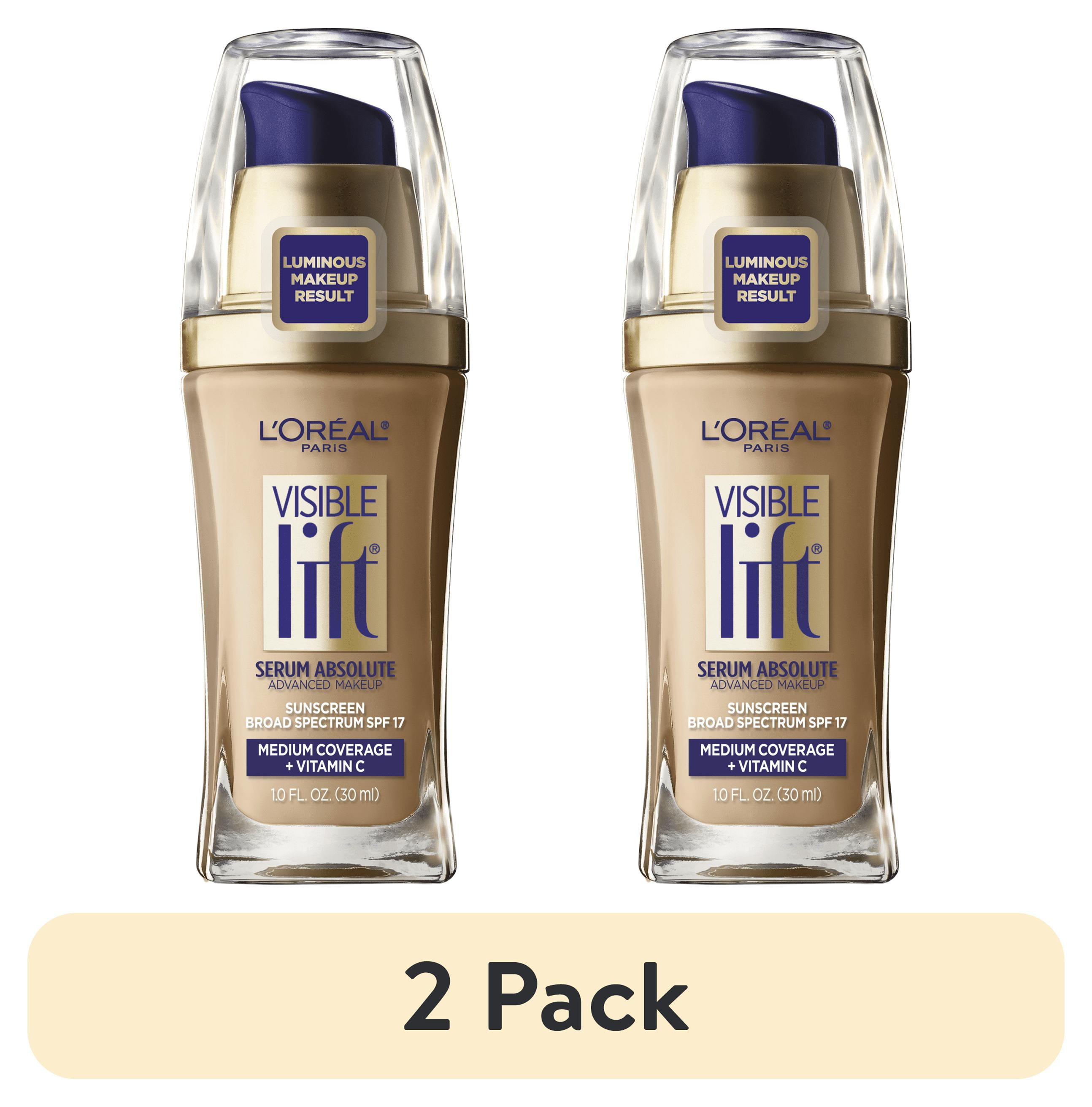 (2 pack) L'Oreal Paris Visible Lift Serum Foundation Makeup, 151 ...
