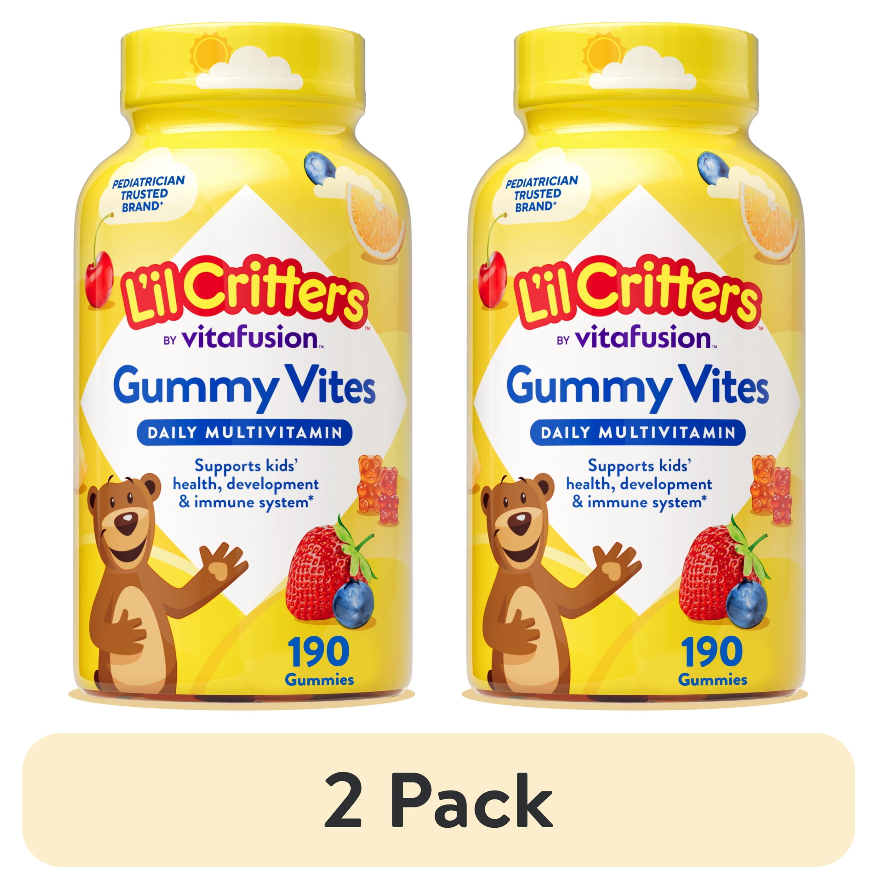 (2 pack) L’il Critters Gummy Vites Kids Multivitamin Gummies, Mixed ...