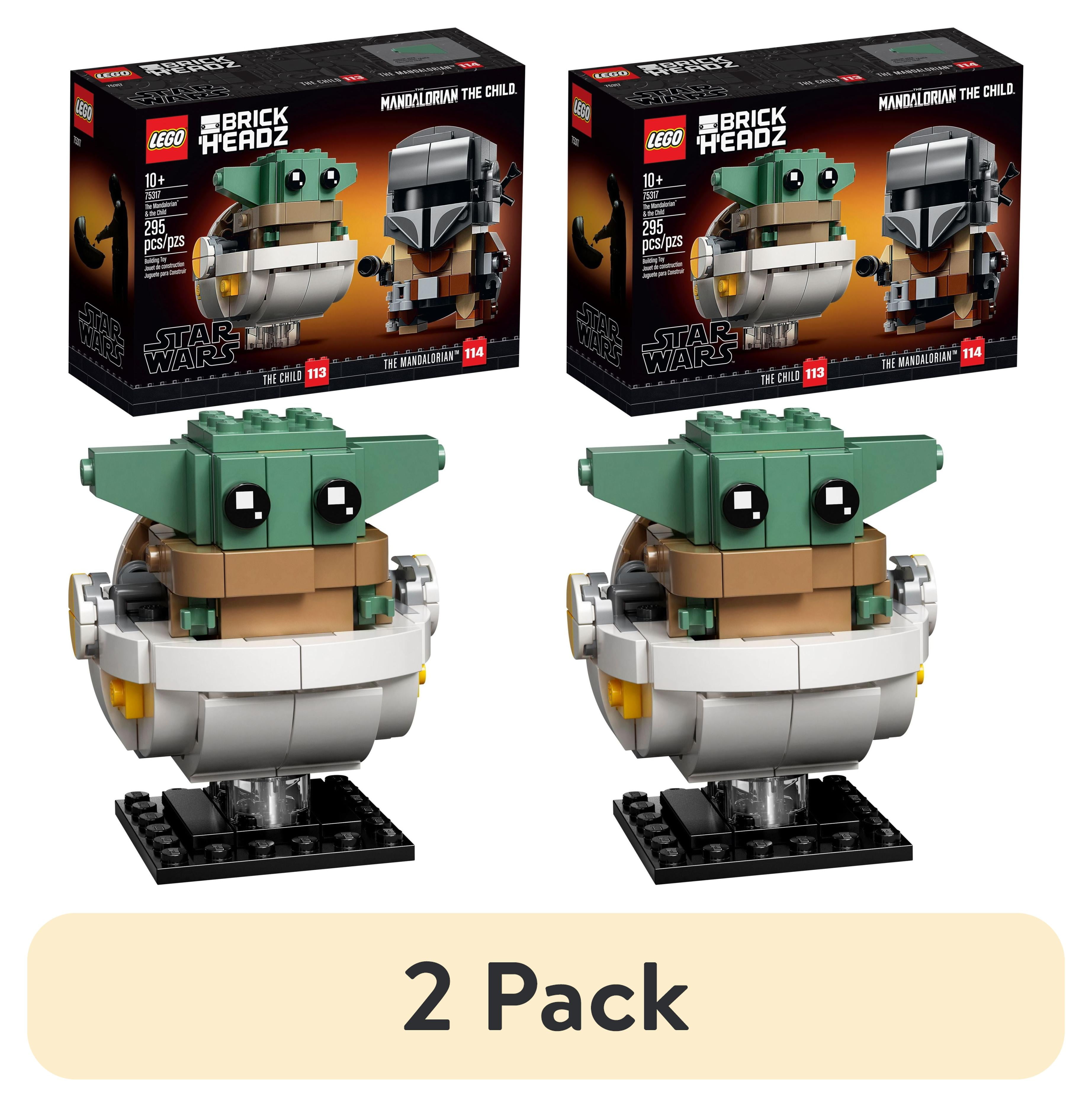 (2 pack) LEGO BrickHeadz Star Wars The Mandalorian & The Child 75317 ...